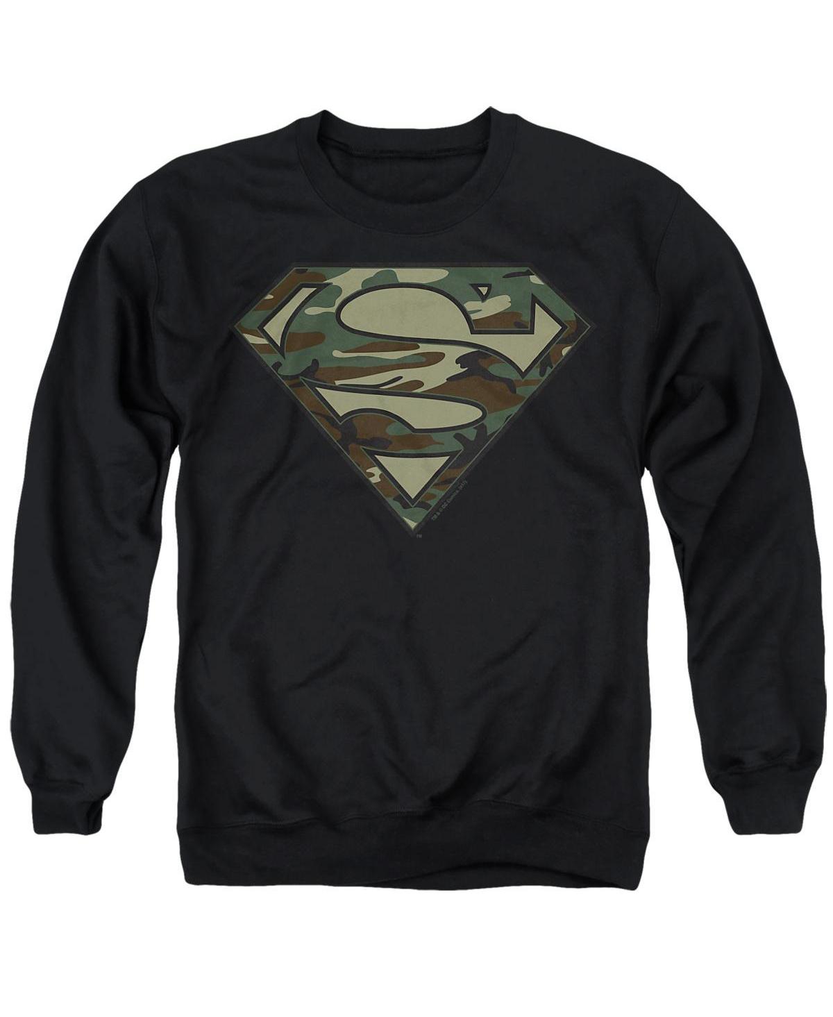 Click here for Superman Mens Camo Logo Crewneck Sweatshirt - Blac... prices