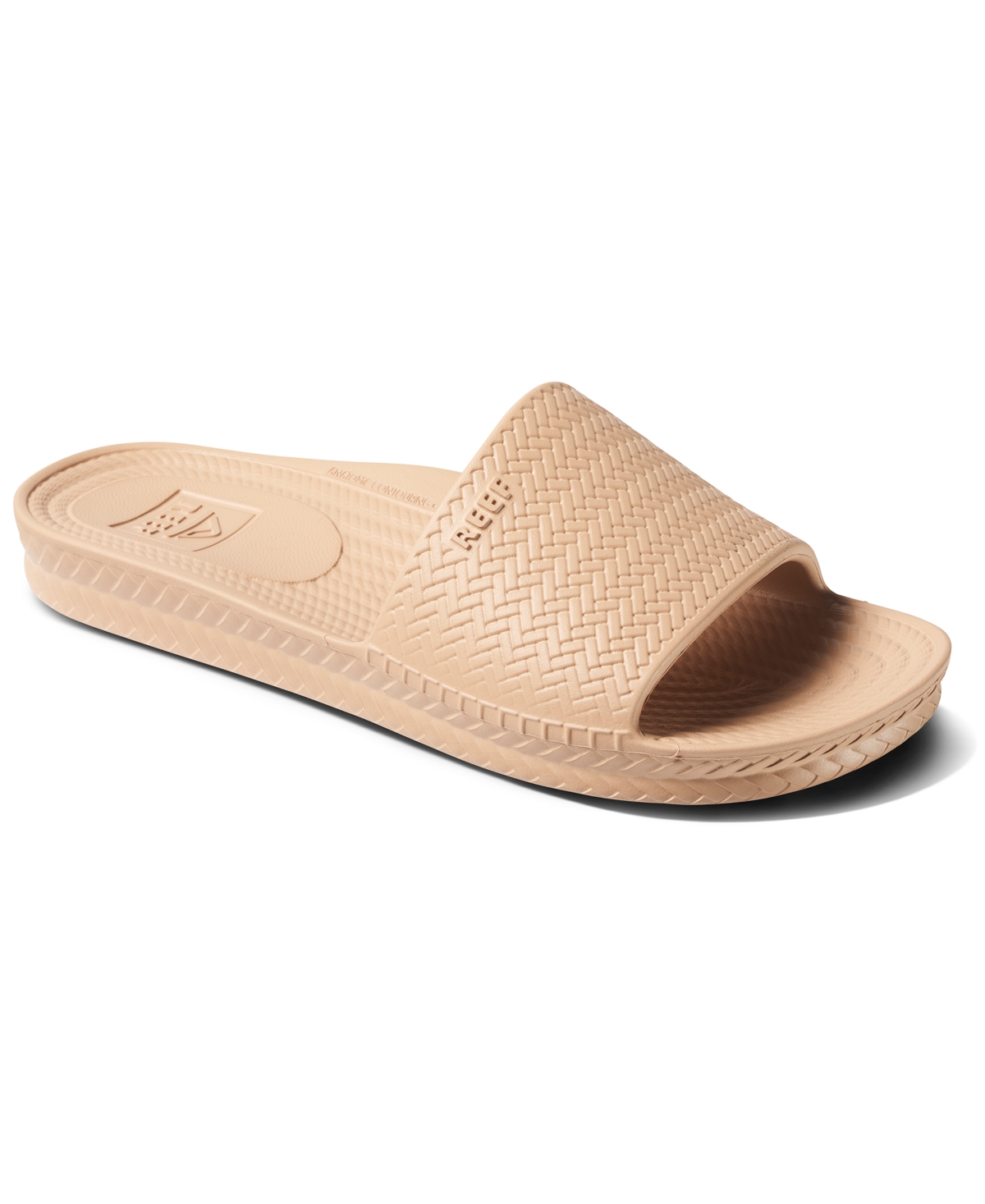 Click here for Reef Womens Water Scout Slip-On Sandals - Light Ta... prices