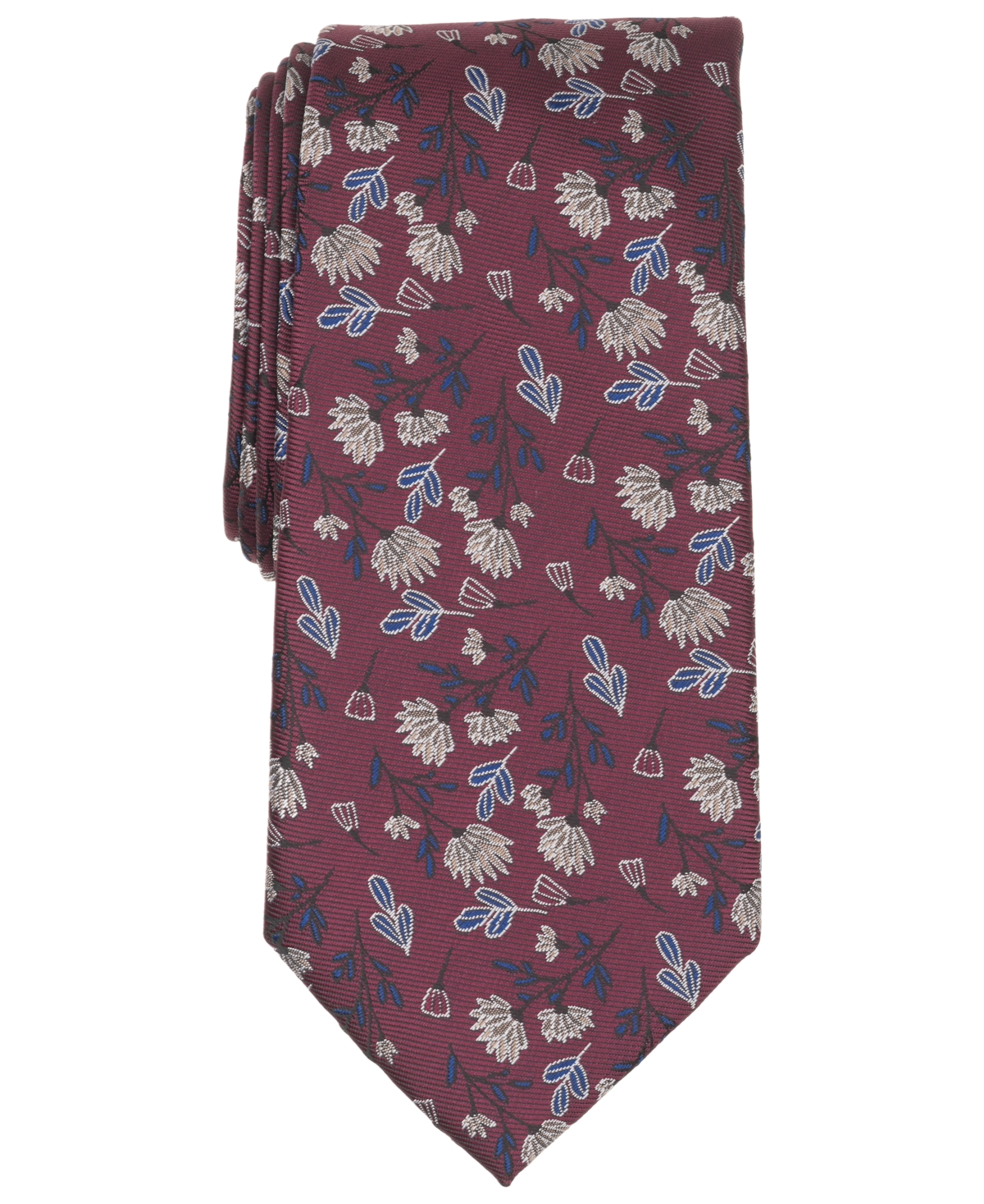Click here for Club Room Mens Palmer Floral Tie - Burgundy prices