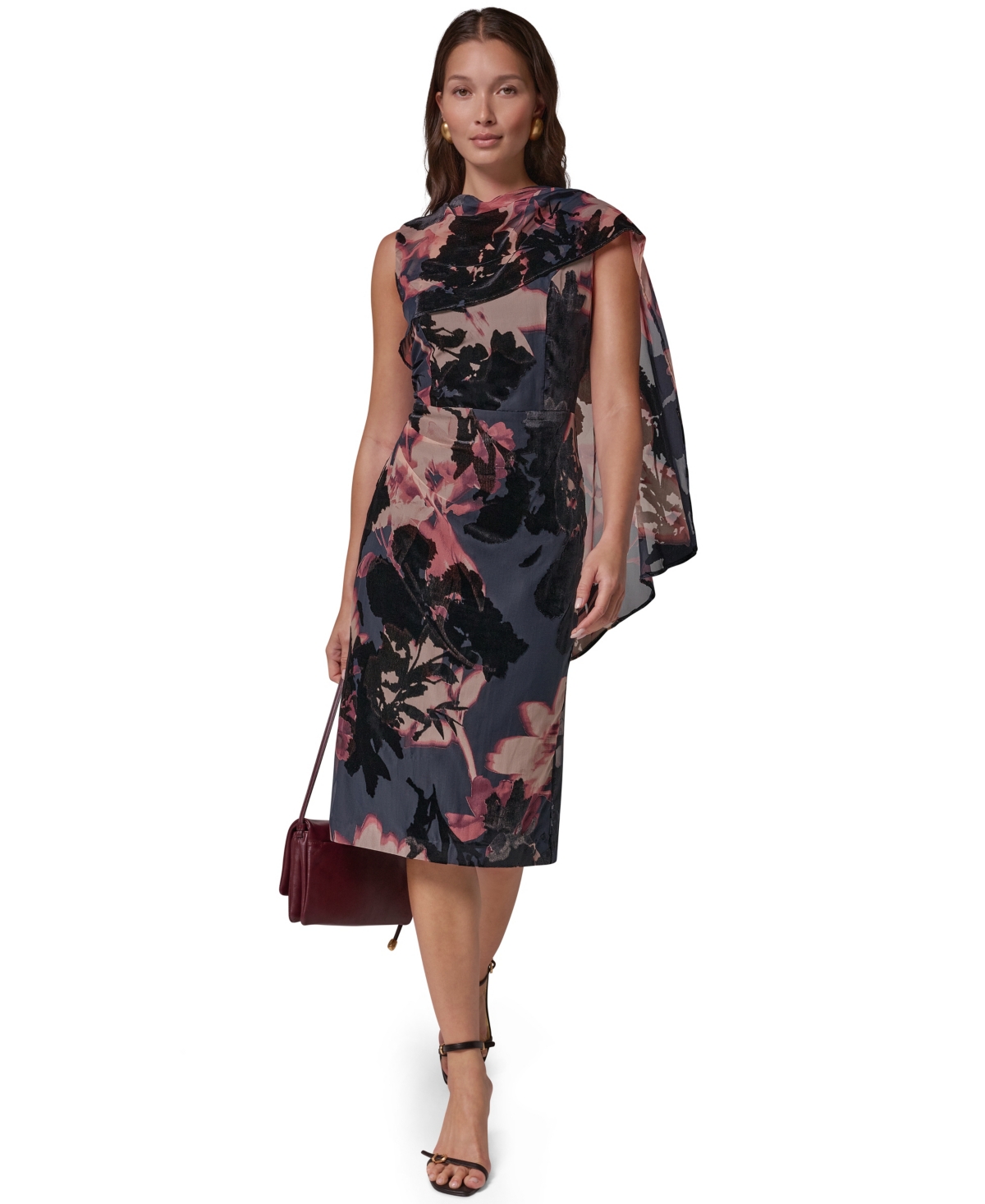 Click here for Donna Karan New York Womens Floral Sheath Sleevele... prices