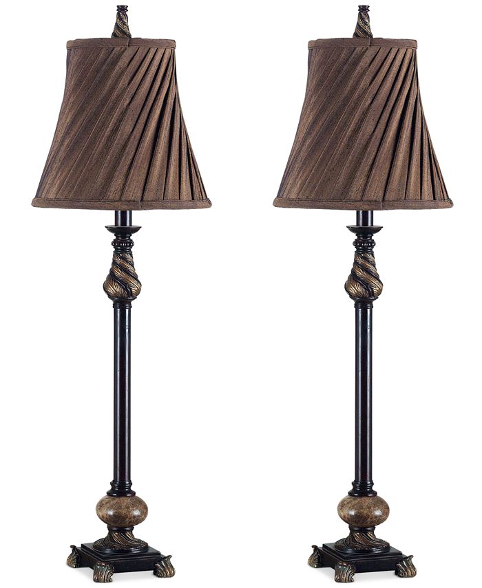Kenroy Home Kenroy Aruba Buffet 2-Pc. Table Lamp Set - Macy's
