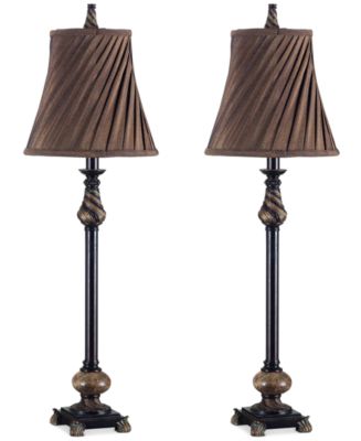 Kenroy Home Kenroy Aruba Buffet 2-Pc. Table Lamp Set - Macy's
