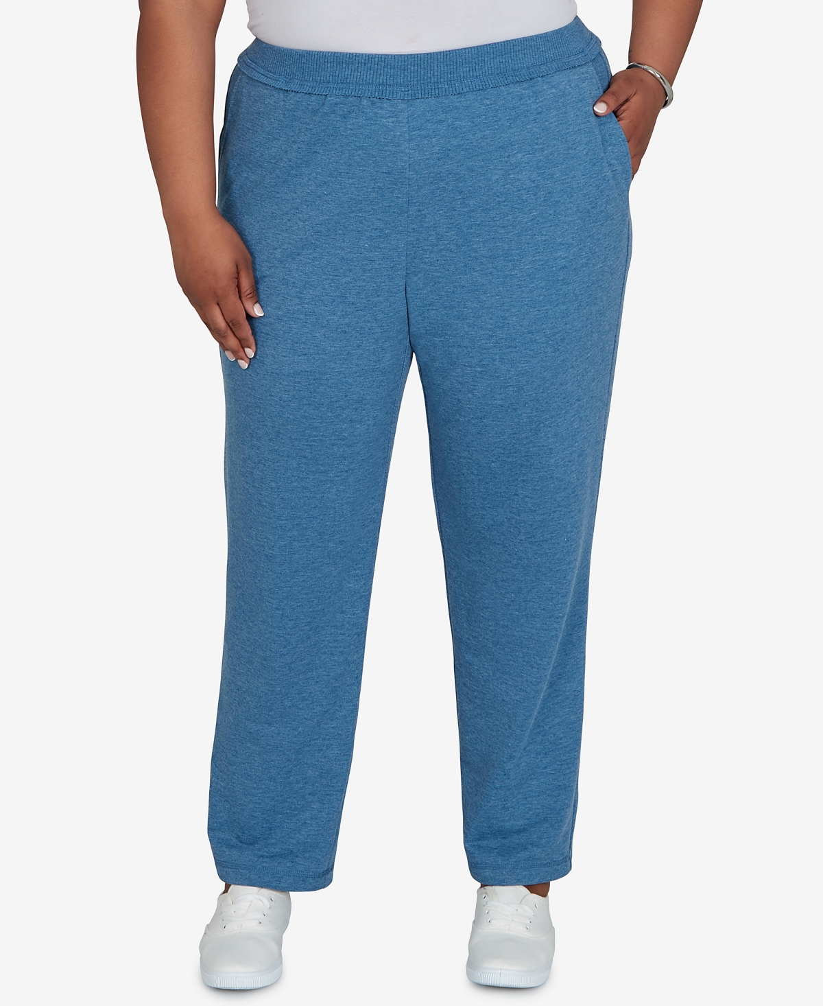 Click here for Alfred Dunner Plus Size Pull-On Elastic Waist Mid-... prices