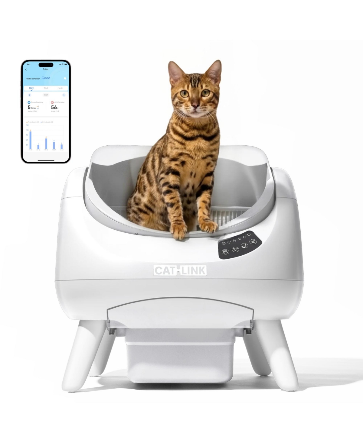 Click here for Catlink Open Top Self-Cleaning Litter Box  Multi-C... prices
