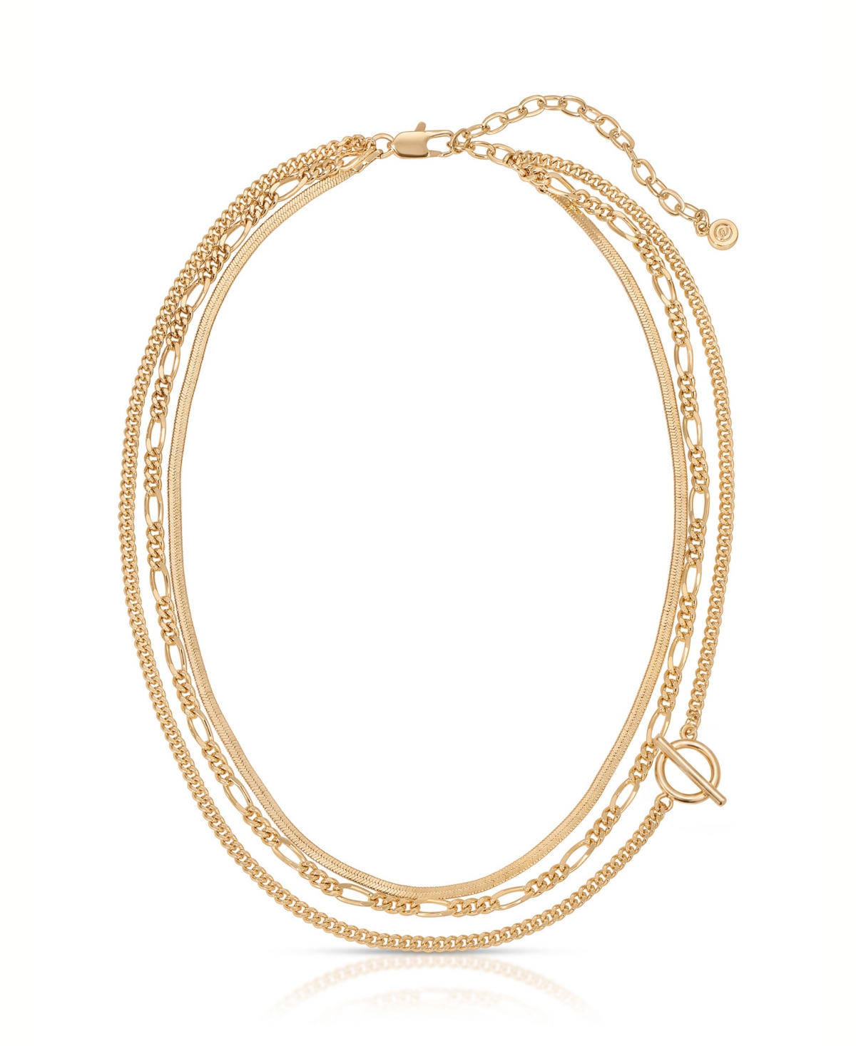 Click here for Ettika Gilded Layered Link Necklace - Gold prices