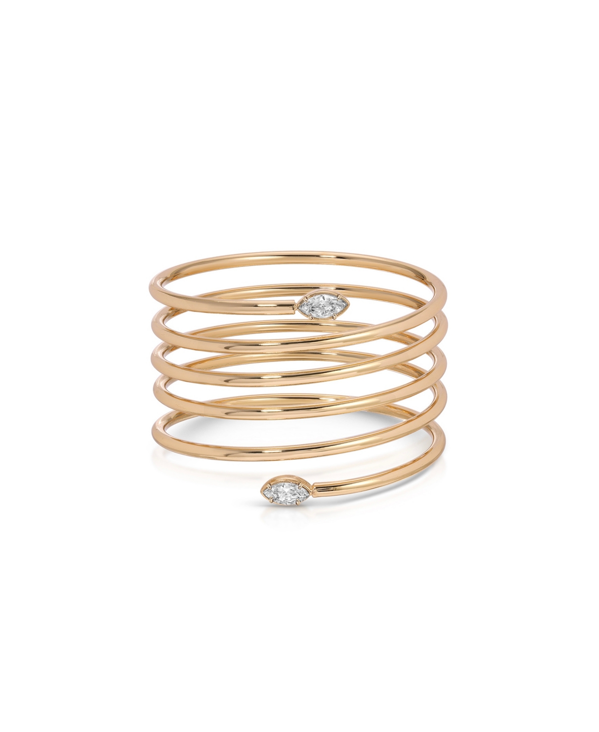 Click here for Ettika Golden Spiral Cuff - Gold prices