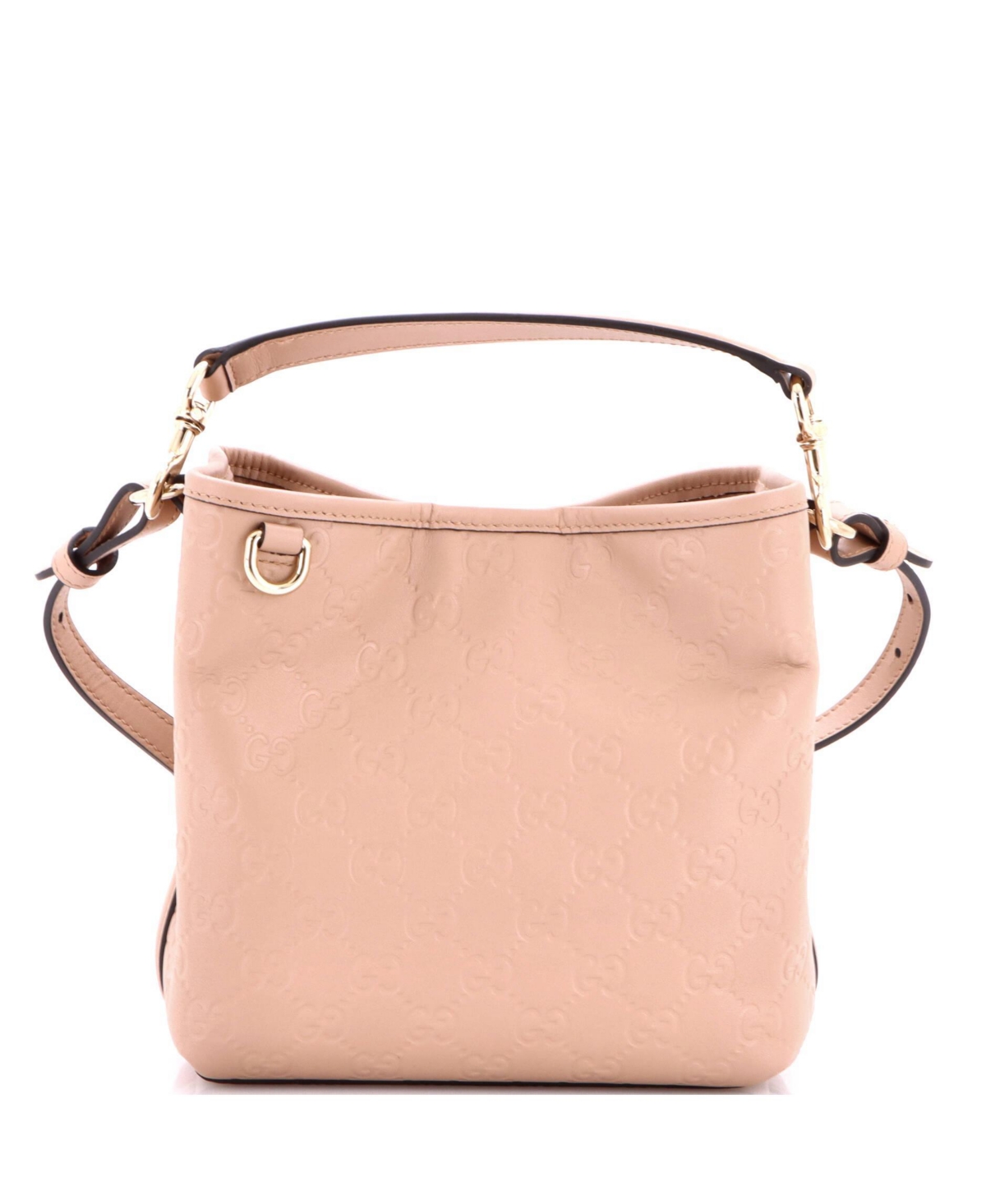 Click here for Pre-Owned Gucci Small Gg Emblem Bucket Bag Gg Embo... prices