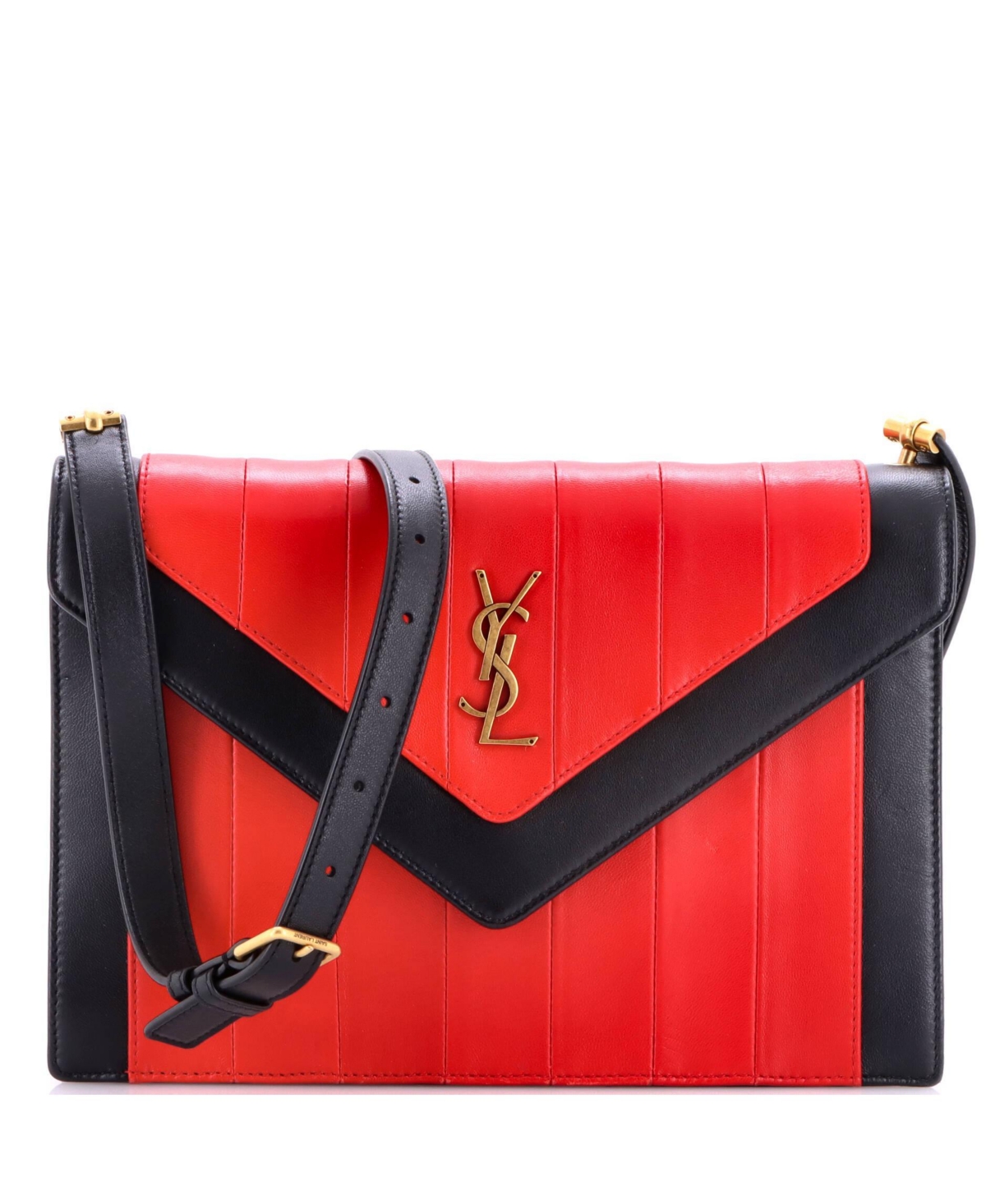 Click here for Pre-Owned Saint Laurent Gaby Envelope Satchel Vert... prices