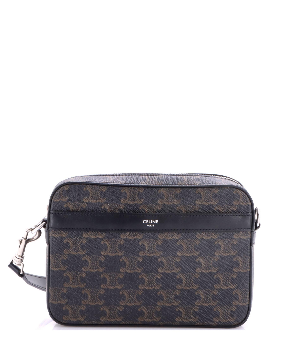 Click here for Pre-Owned Celine Small Zip Messenger Bag Triomphe... prices