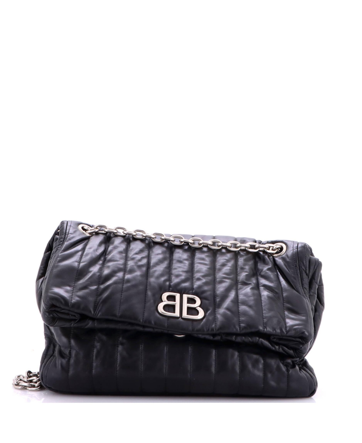 Click here for Pre-Owned Balenciaga Medium Monaco Chain Flap Shou... prices