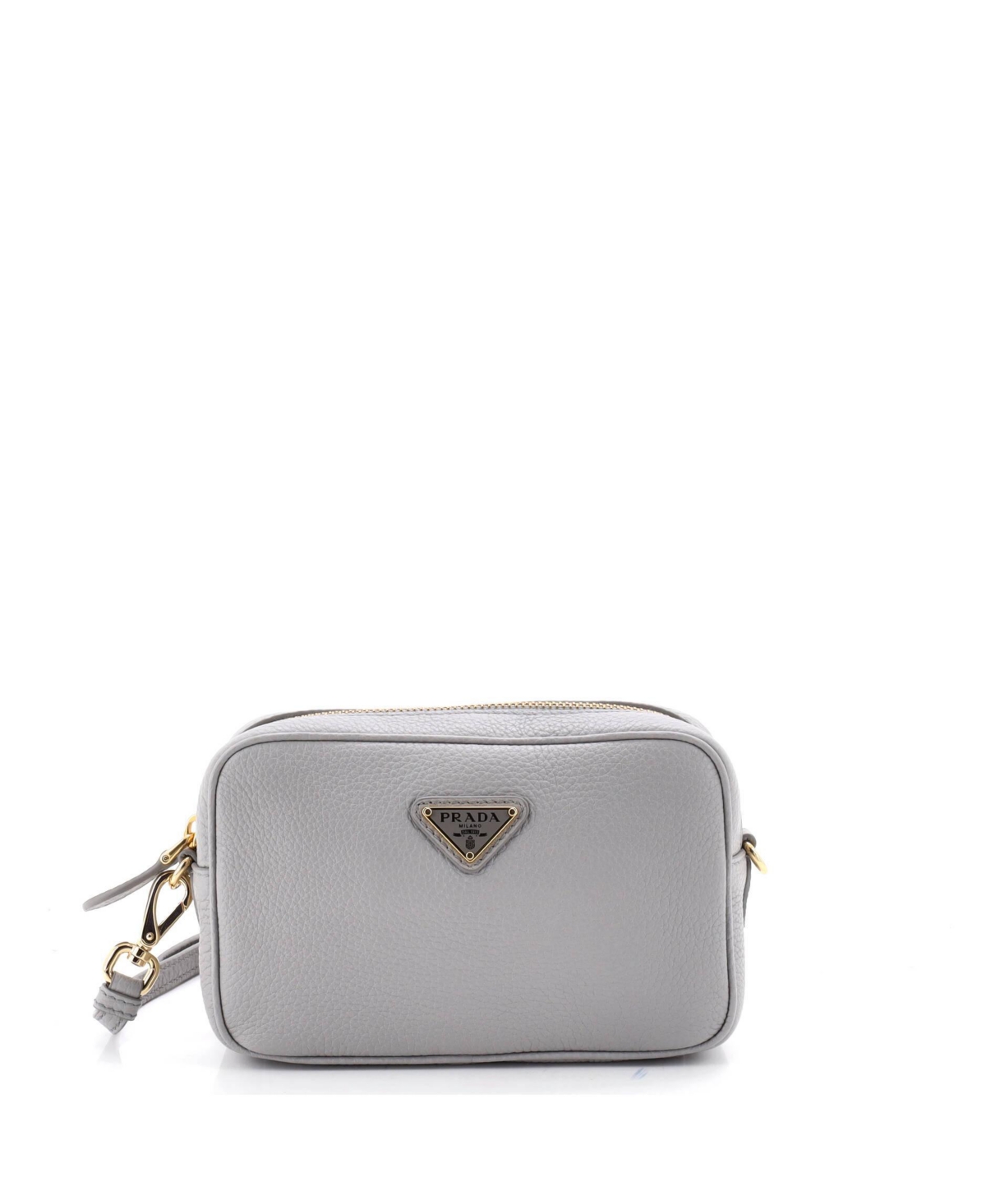 Click here for Pre-Owned Prada Mini Camera Bag Vitello Soft - Gre... prices