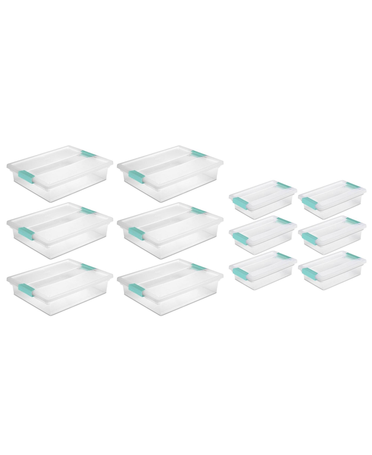 Click here for Sterilite Large Clip Storage Box Container (6 Pack... prices