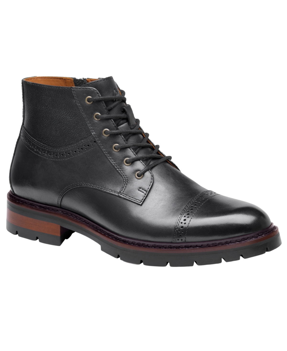 Click here for Johnston & Murphy Mens Keegan Round-Toe Inside Zip... prices