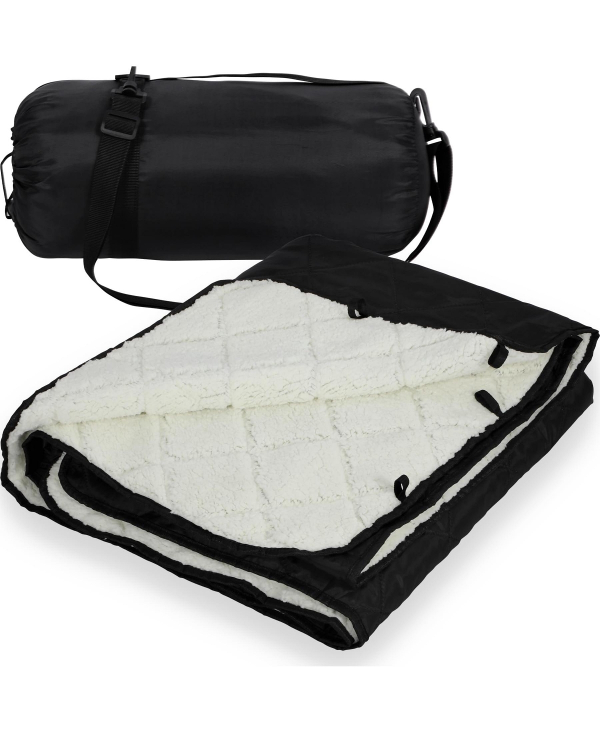 Click here for Piscifun Extra Large Sherpa Lined Camping Blanket... prices