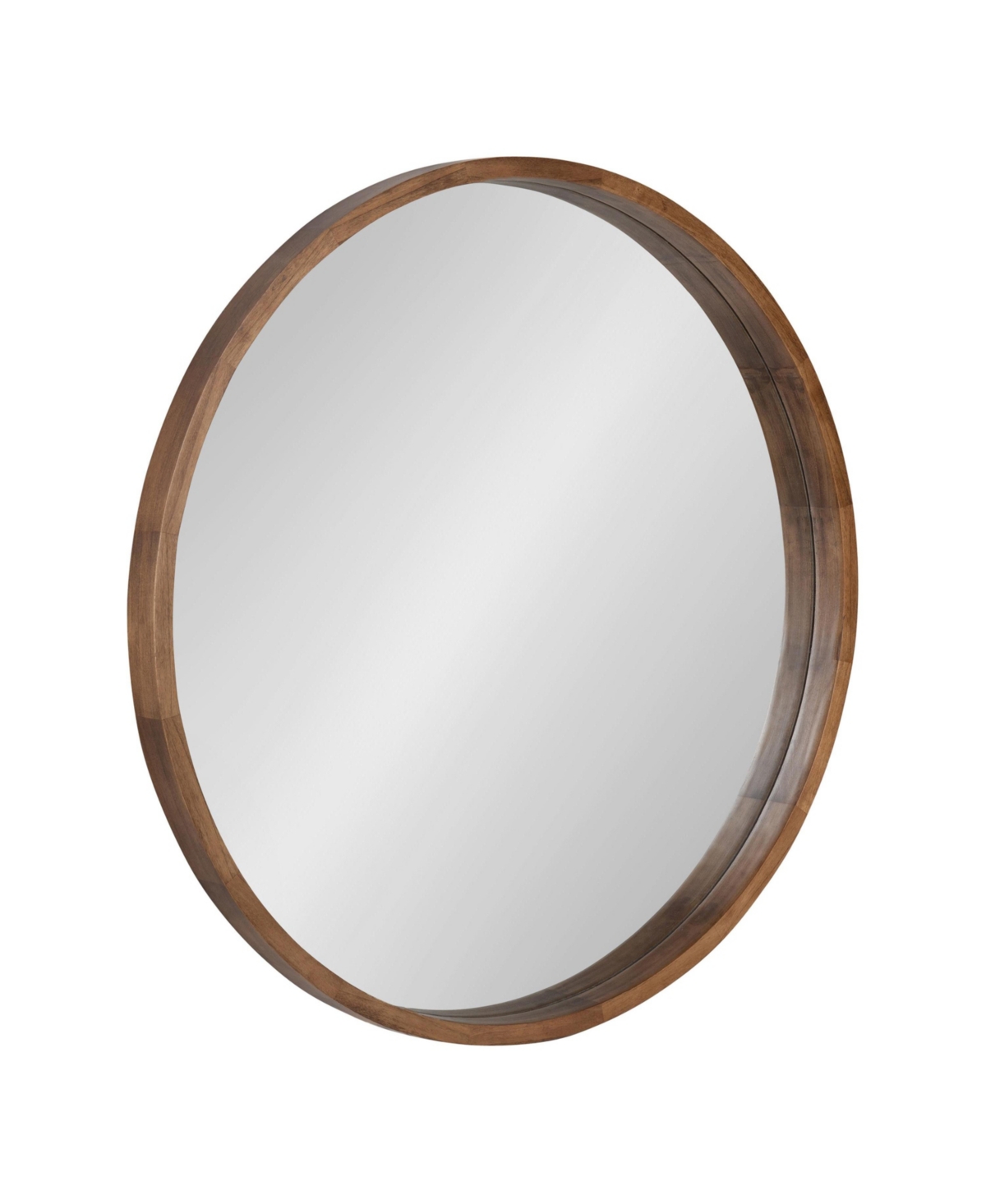 Click here for Kate and Laurel Hutton Round Wood Wall Mirror - Ru... prices