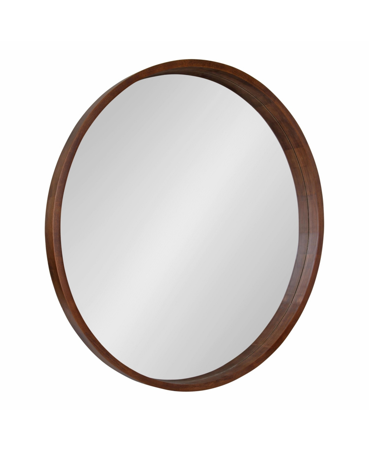 Click here for Kate and Laurel Hutton Round Wood Wall Mirror - Wa... prices