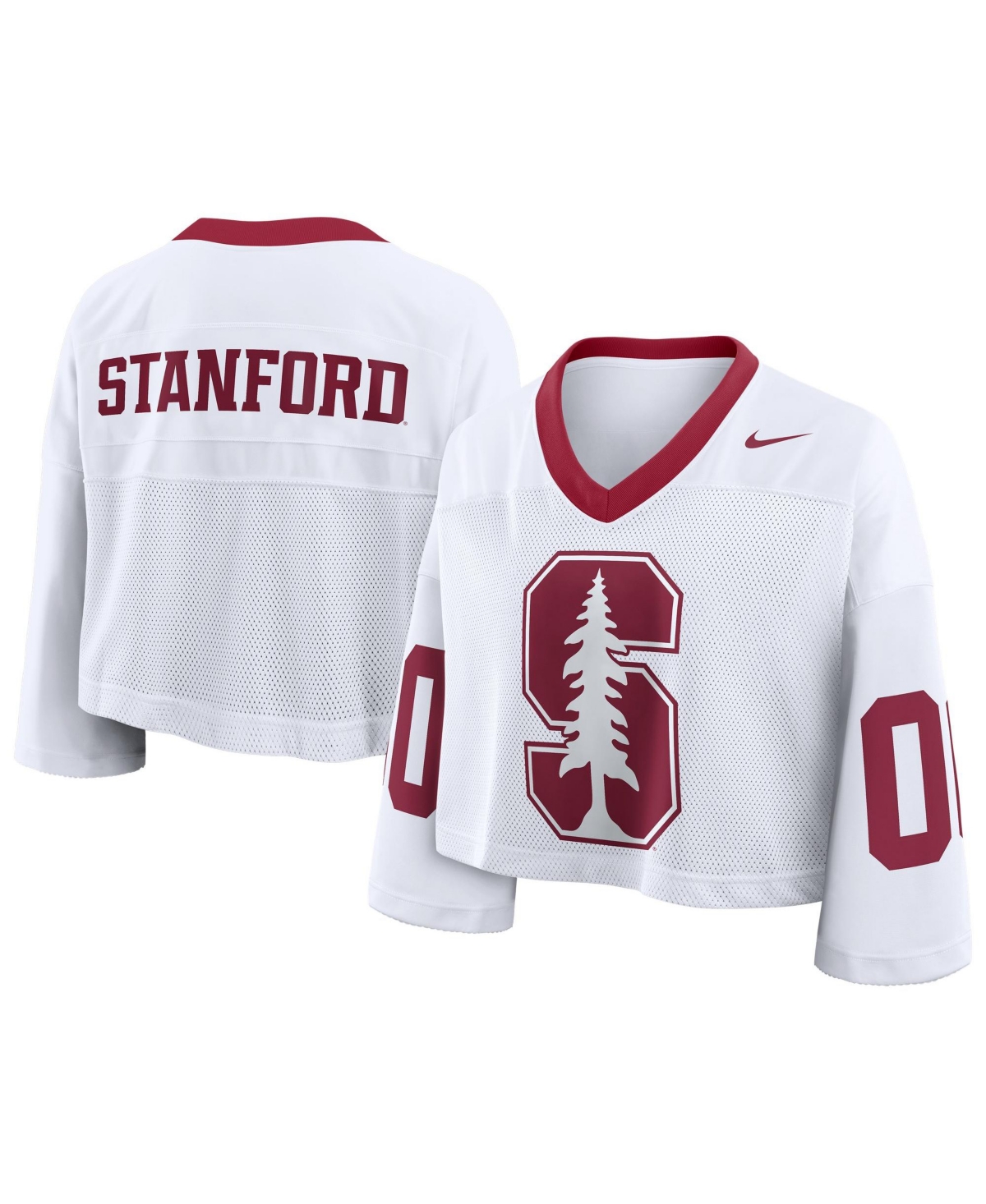 Click here for Nike Womens White Stanford Cardinal Oversized Logo... prices