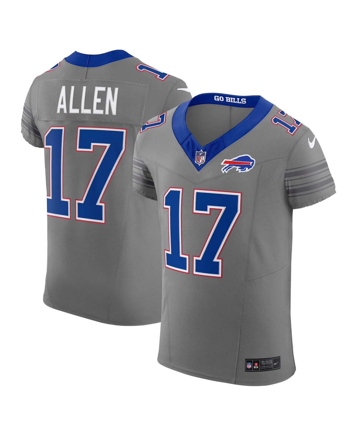 Click here for Nike Mens Josh Allen Gray Buffalo Bills Nickel Cit... prices