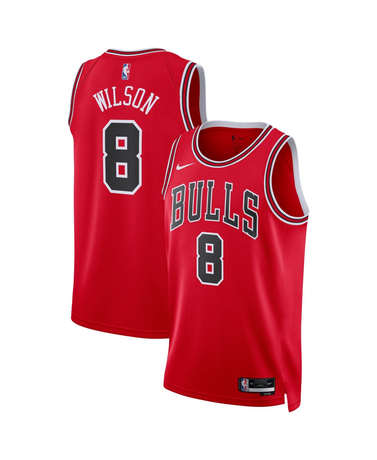 Click here for Nike Mens and Womens Caleb Wilson Red Chicago Bull... prices
