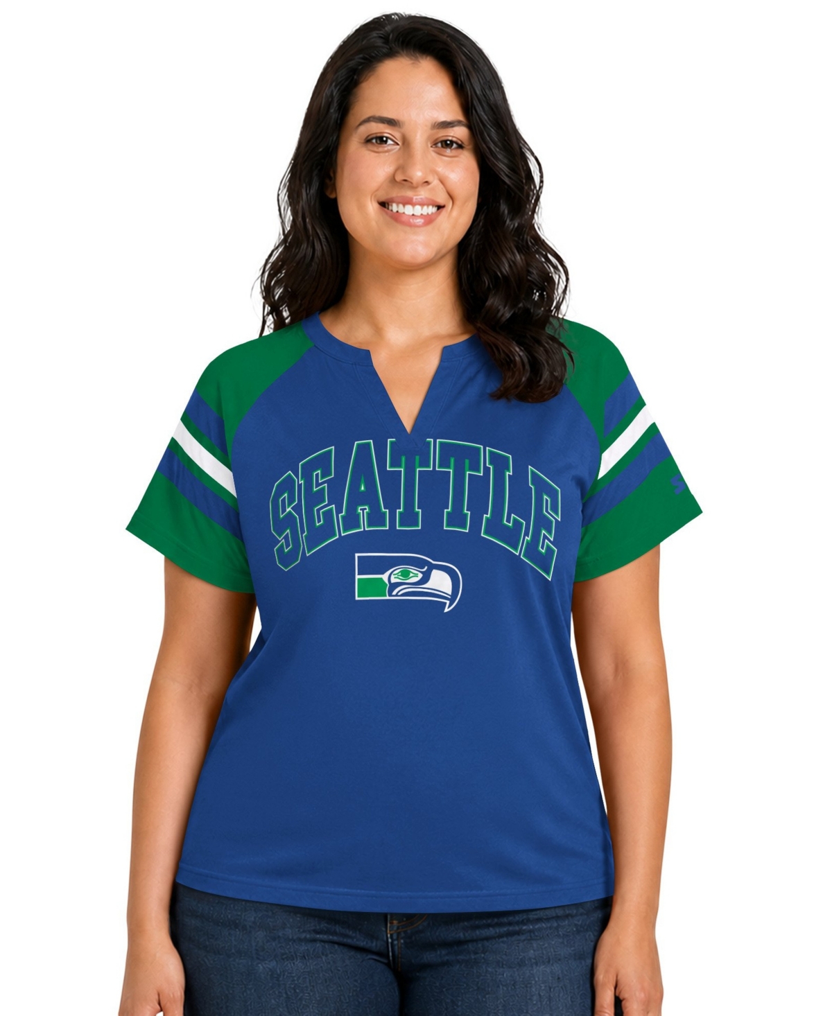 Click here for Starter Womens Royal Seattle Seahawks Plus Size Th... prices