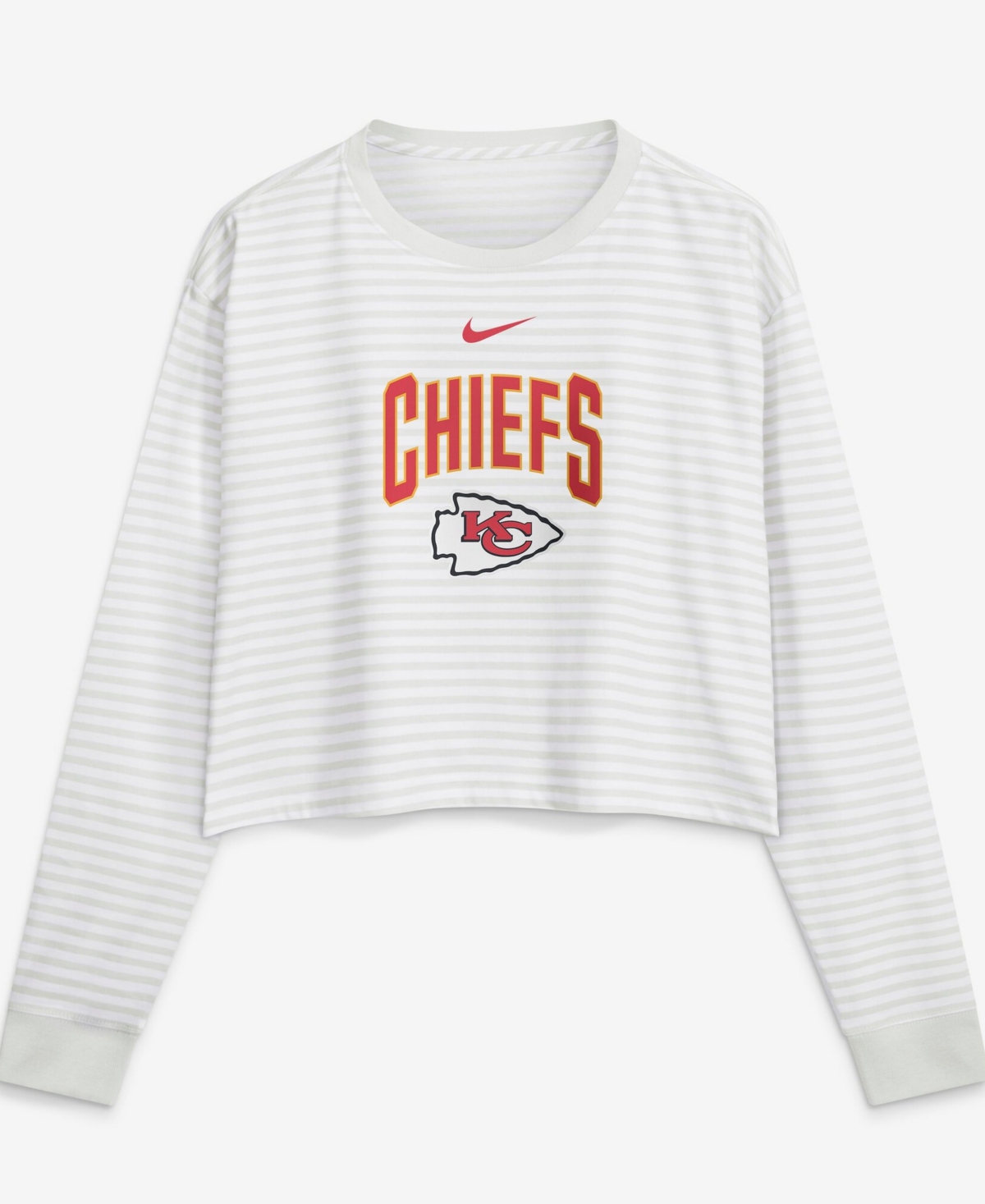Click here for Nike Womens White Kansas City Chiefs Loose Fit Cro... prices