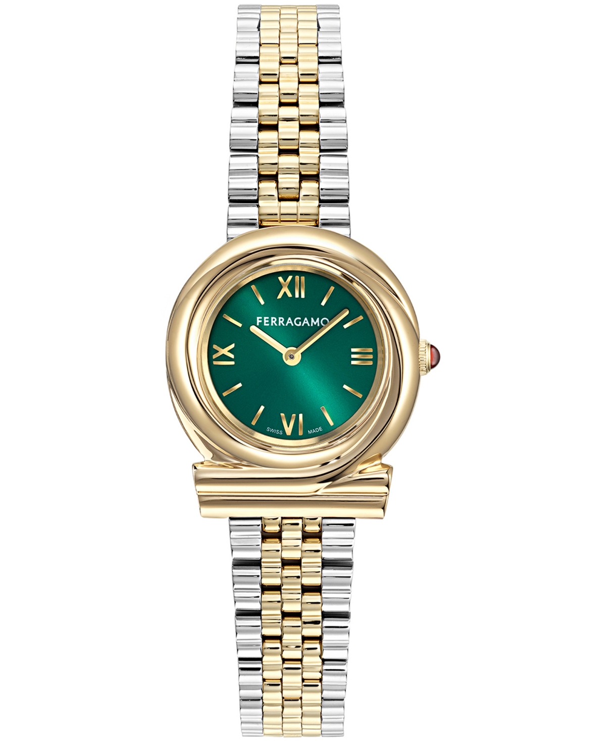 Click here for Ferragamo Womens Two-Tone Stainless Steel Bracelet... prices