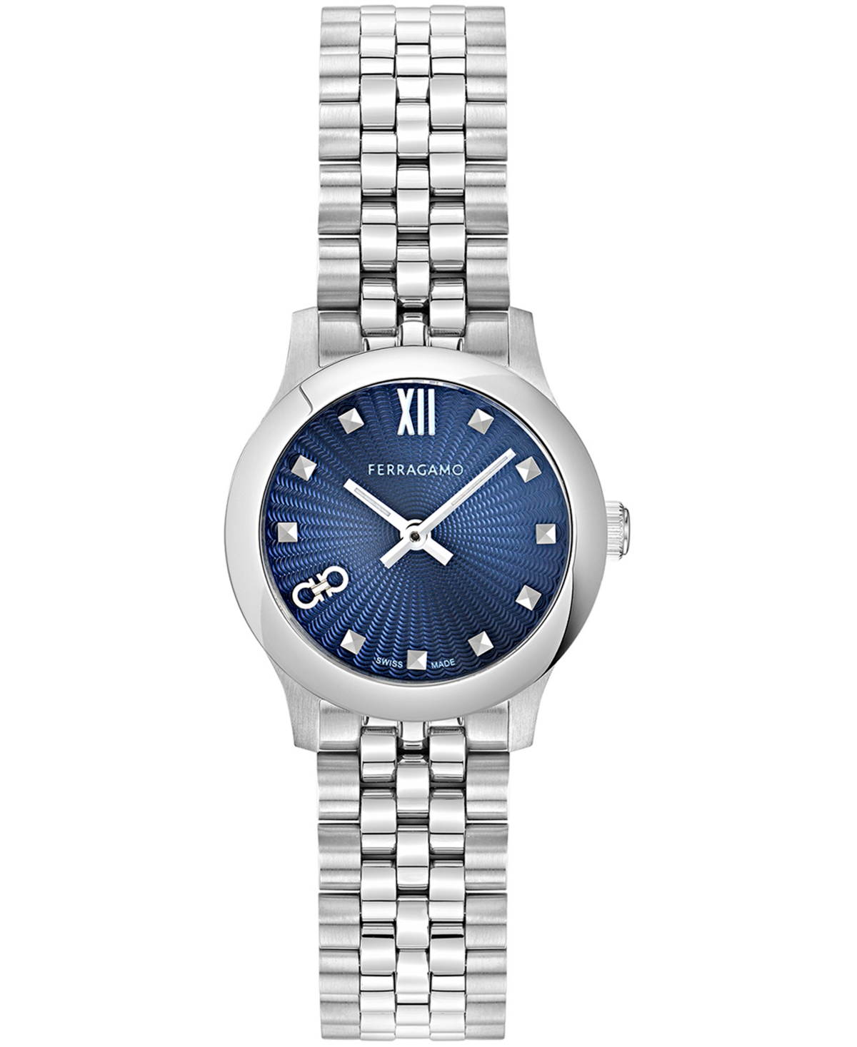 Click here for Ferragamo Womens Silver Stainless Steel Bracelet W... prices