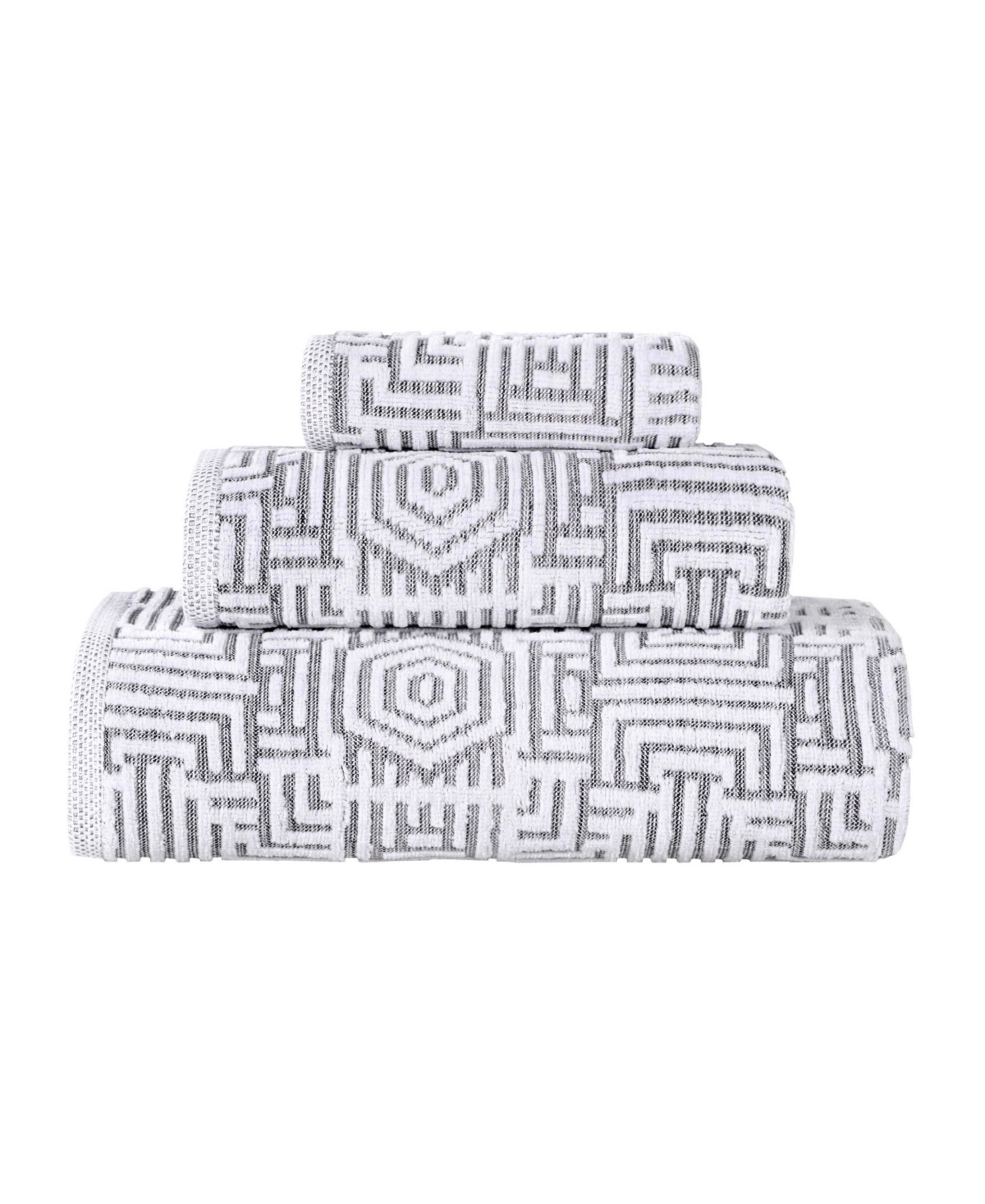Click here for Superior Jasper Cotton 3-Piece Towel Set - Charcoa... prices