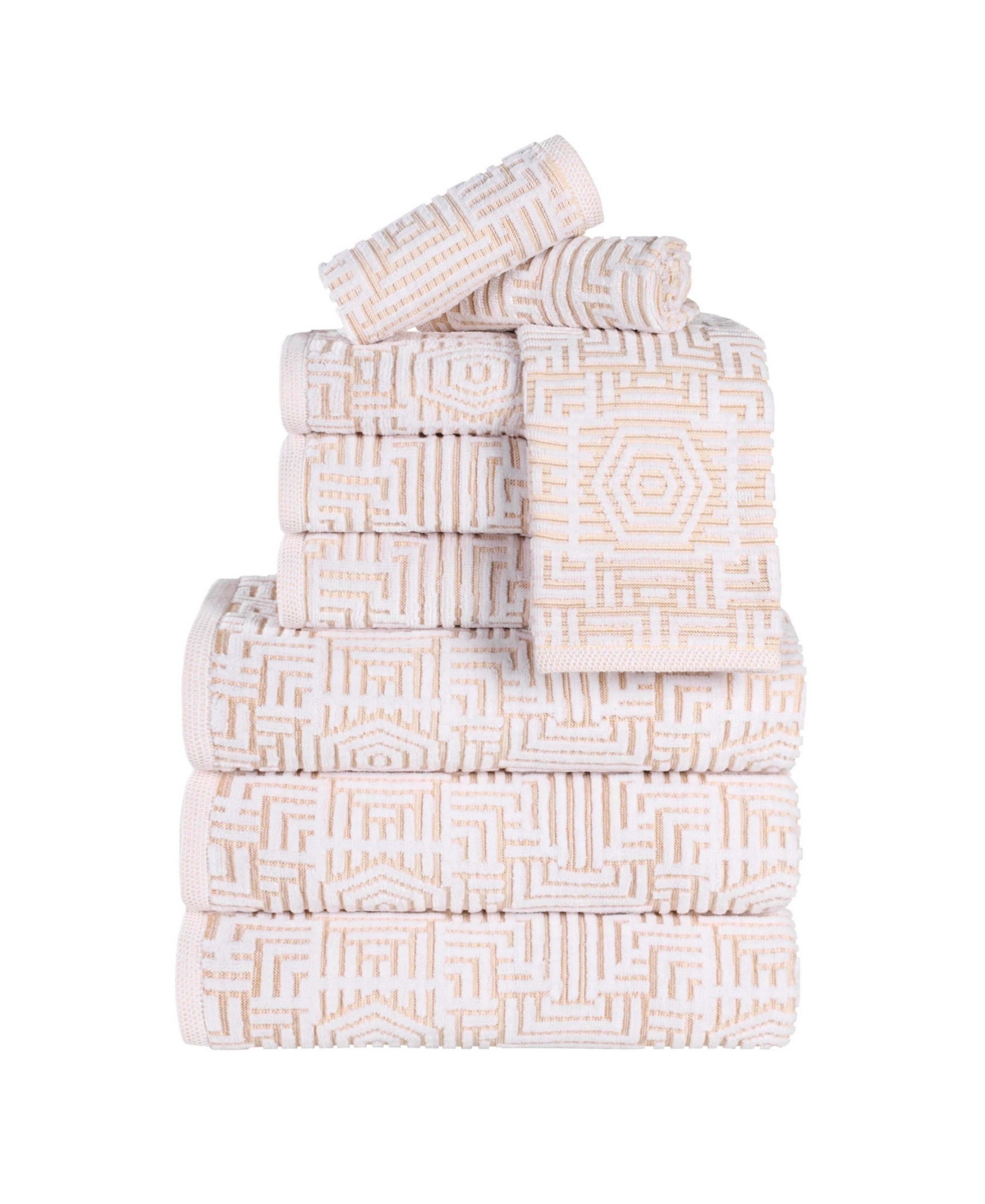 Click here for Superior Jasper Cotton 9-Piece Towel Set - Gold prices