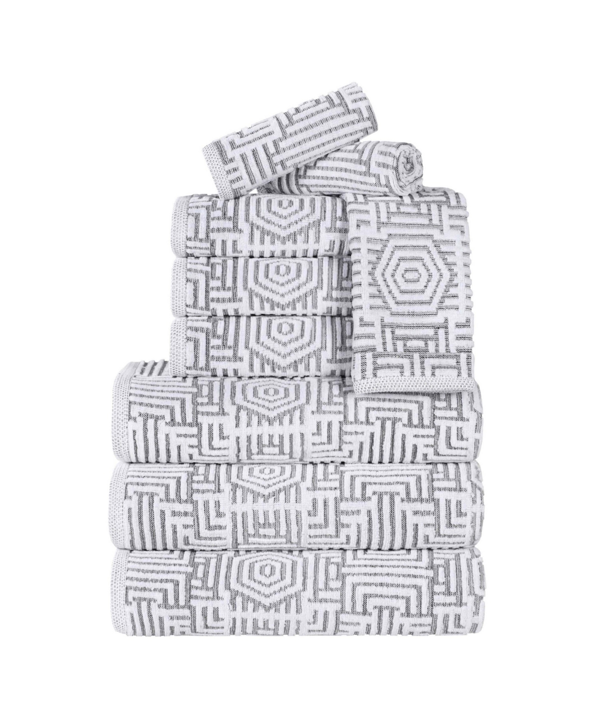 Click here for Superior Jasper Cotton 9-Piece Towel Set - Charcoa... prices