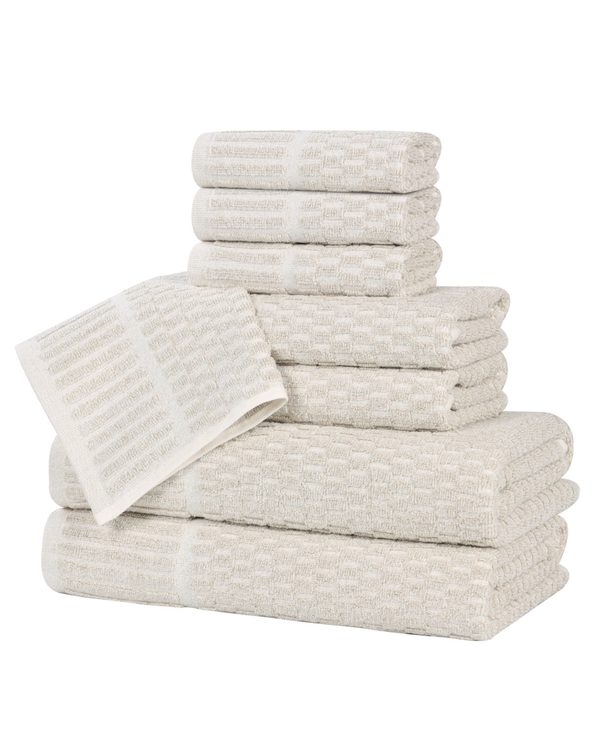 Click here for Superior Juno Cotton Blend 8-Piece Towel Set - Bei... prices