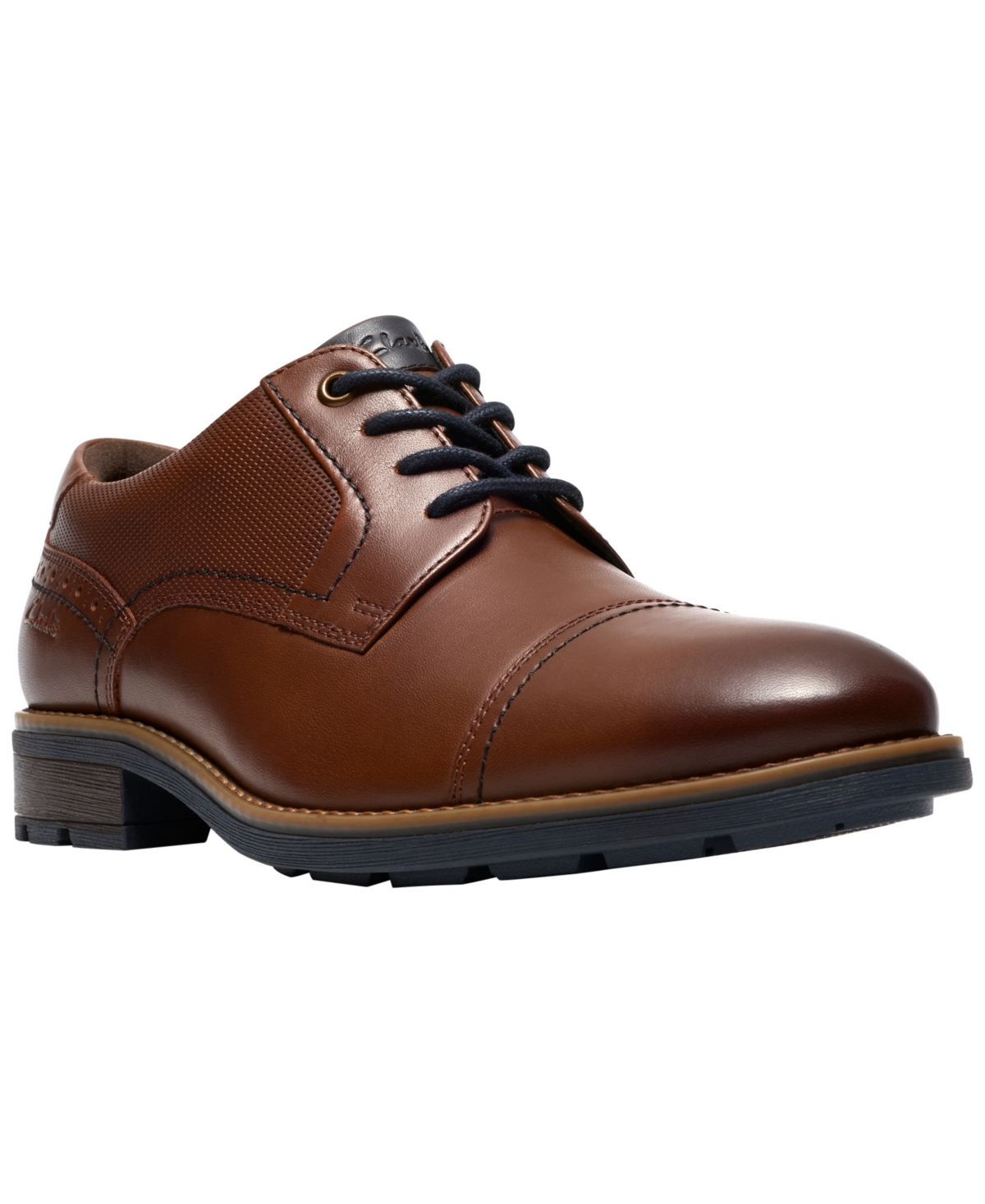 Click here for Clarks Mens Emmet Comfortable Cap-Toe Derby Shoes... prices