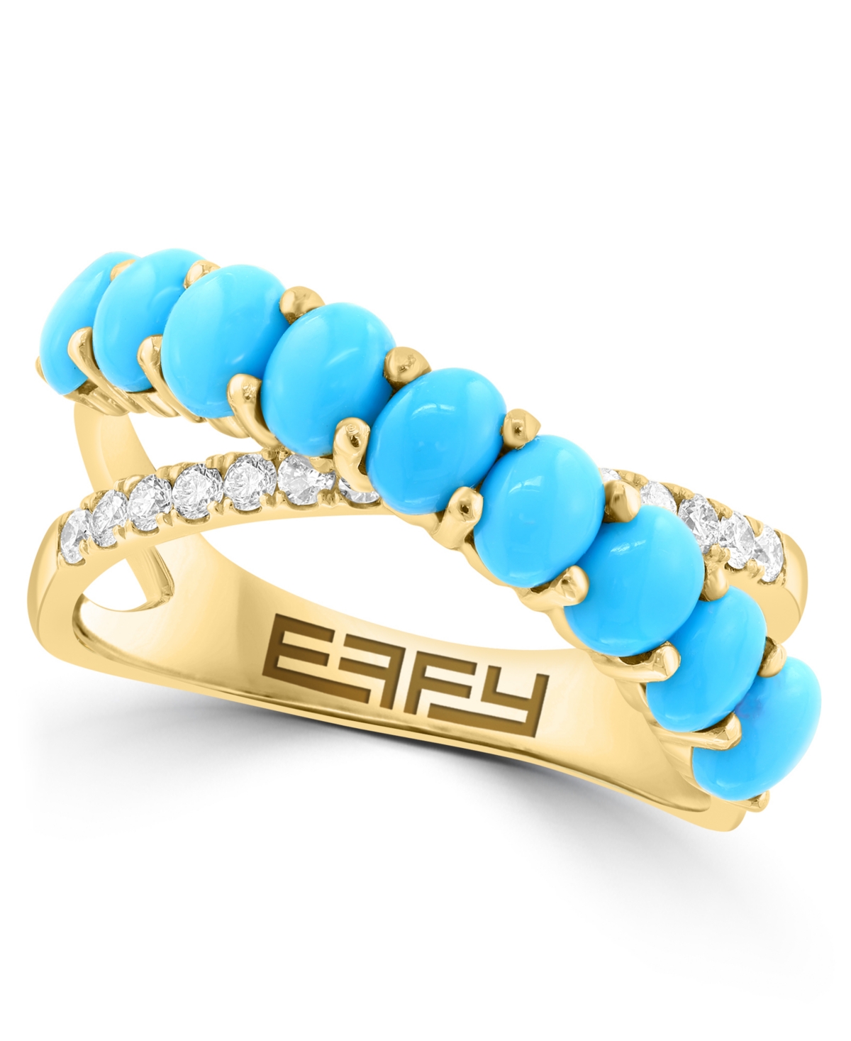 Click here for Effy Collection Turquoise & Diamond (1/4 ct. t.w.)... prices