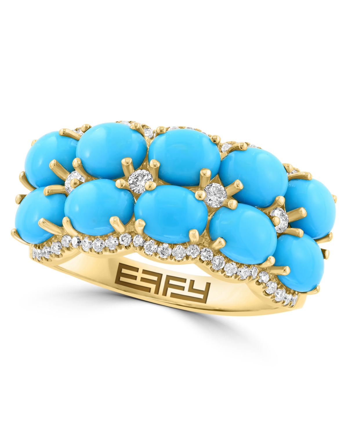 Click here for Effy Collection Turquoise & Diamond (1/4 ct. t.w.)... prices