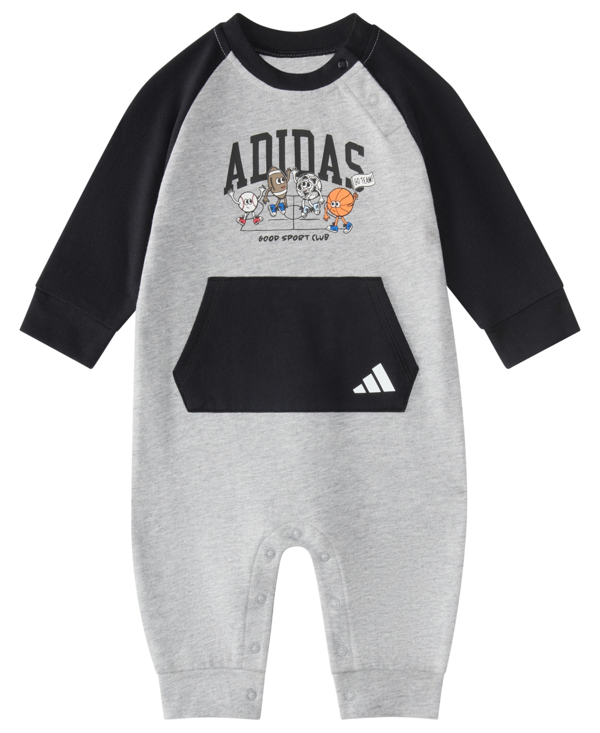 Click here for adidas Baby Boys Color-Block Sport Coverall - Gray... prices