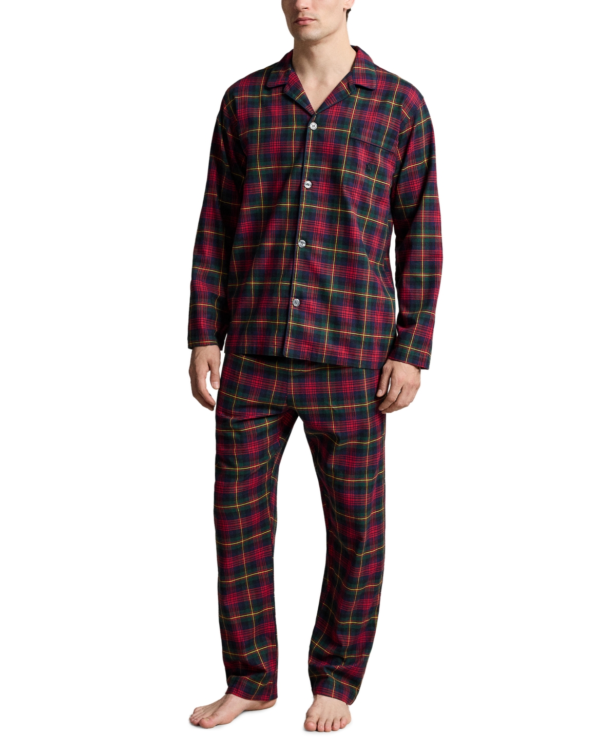 Click here for Polo Ralph Lauren Mens Plaid-Print Flannel Top and... prices