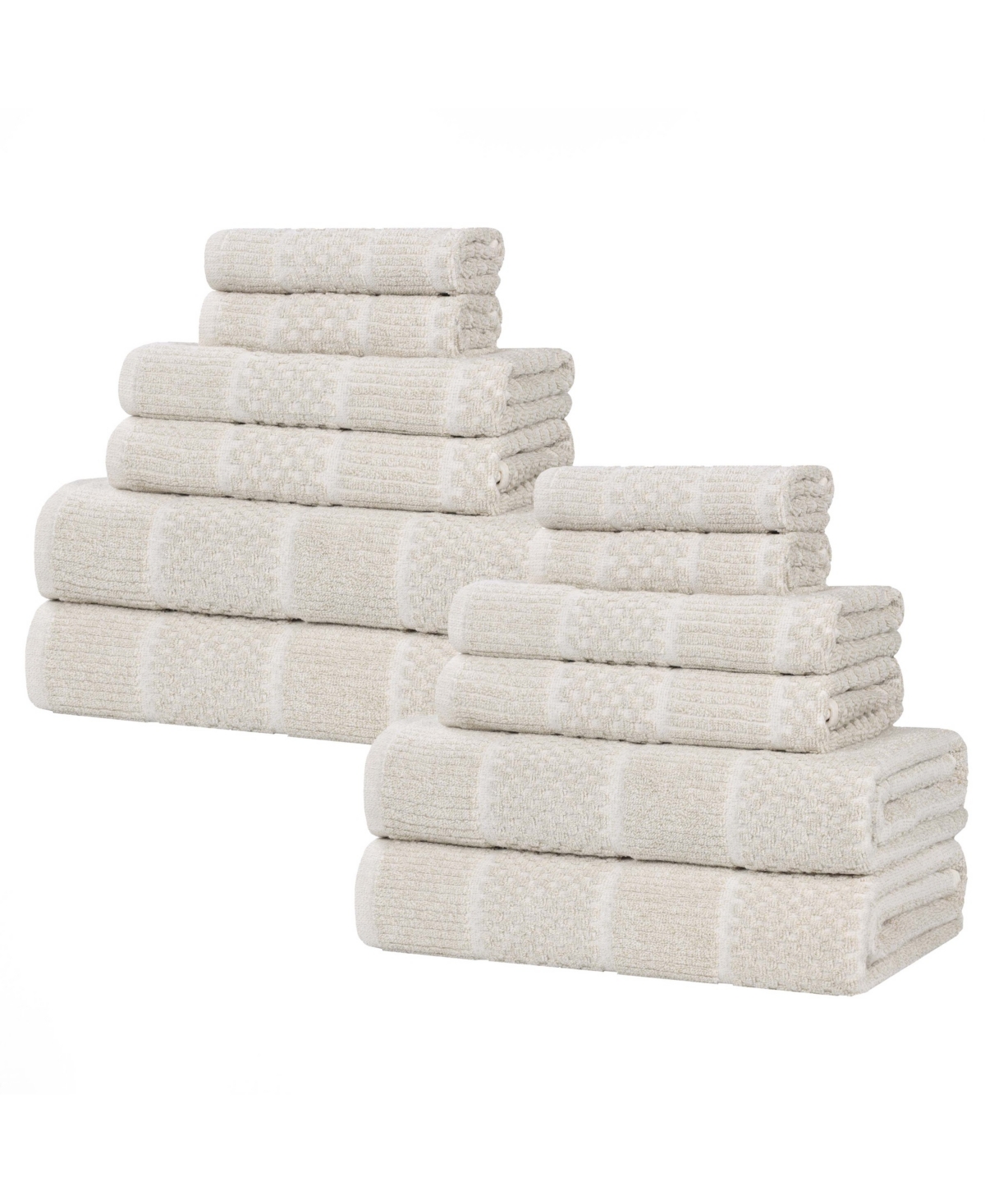 Click here for Superior Naples Cotton 12-Piece Towel Set - Beige prices
