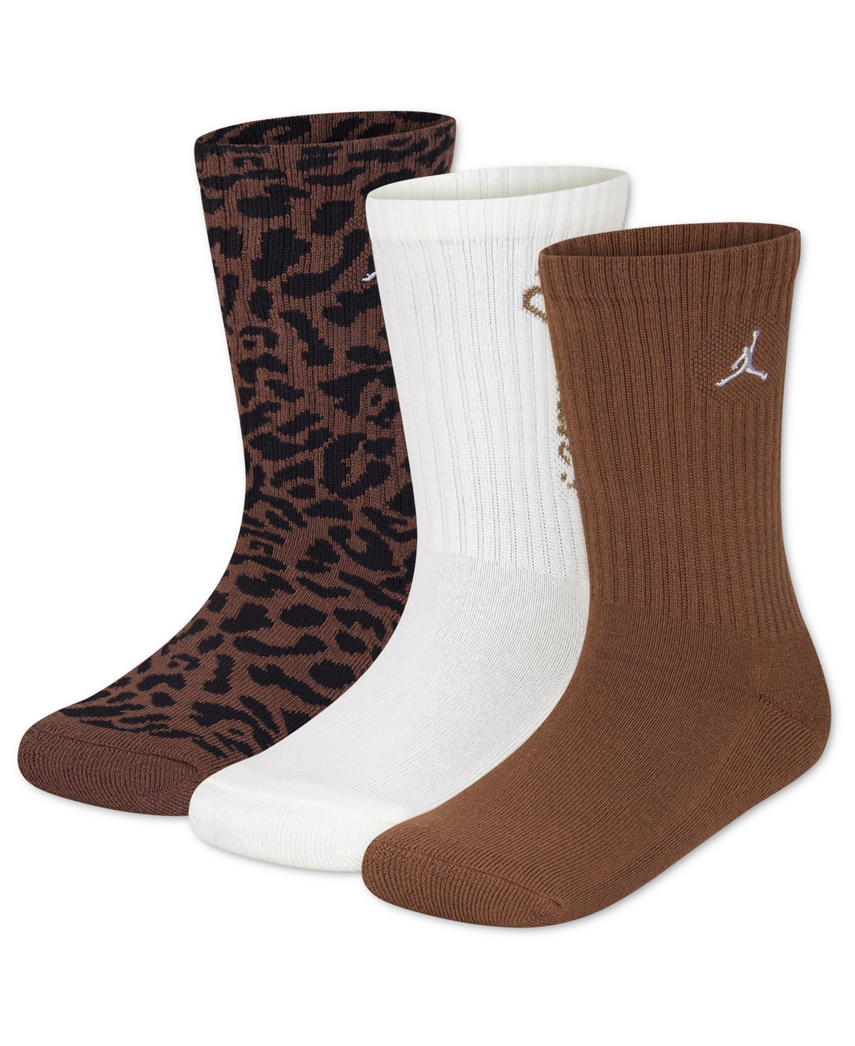 Click here for Jordan Girls 9-11 Fierce & Fearless Crew Socks  3-... prices