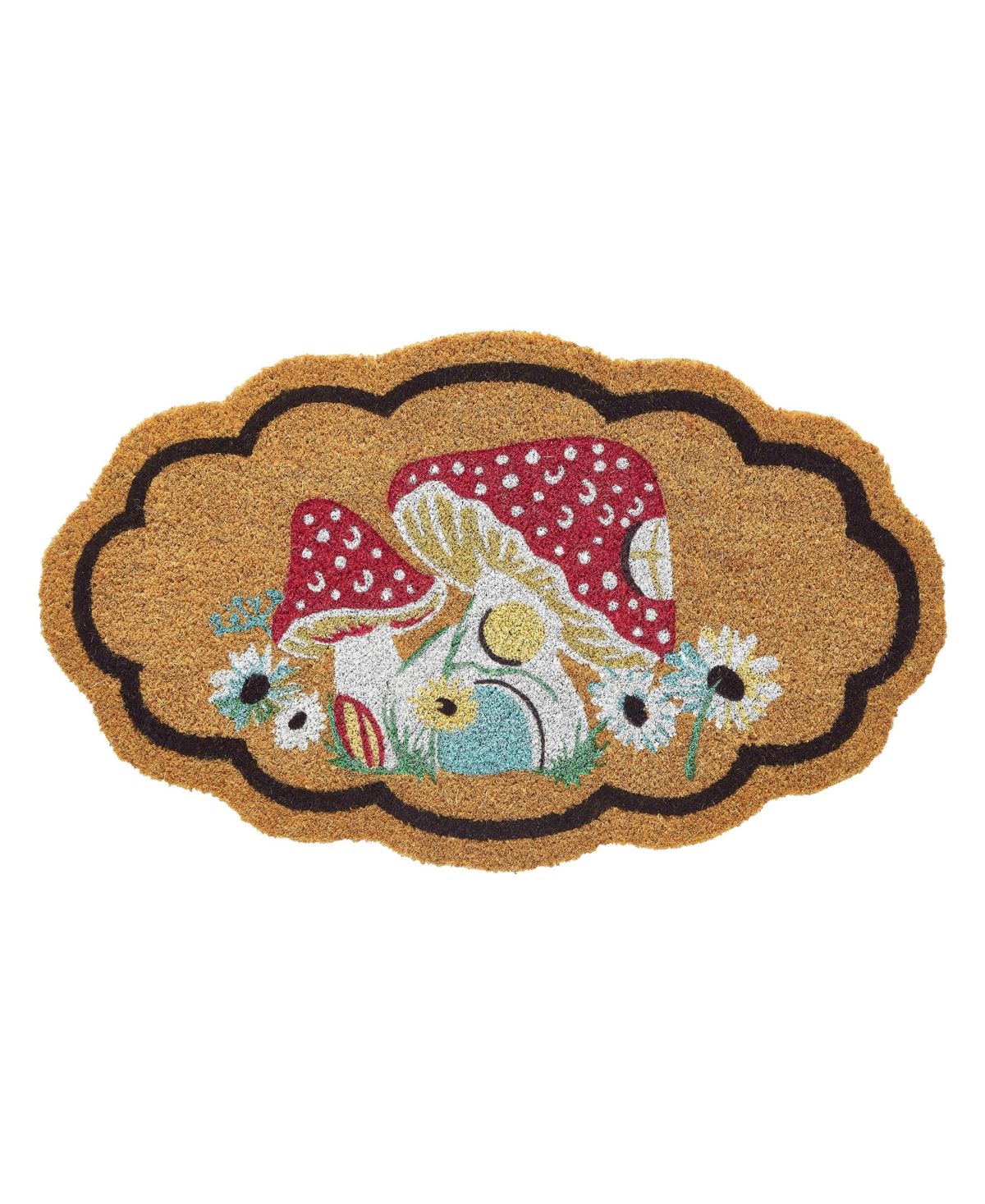 Click here for Vcny Home Scallop Edge Outdoor Coir Doormat  18 x... prices
