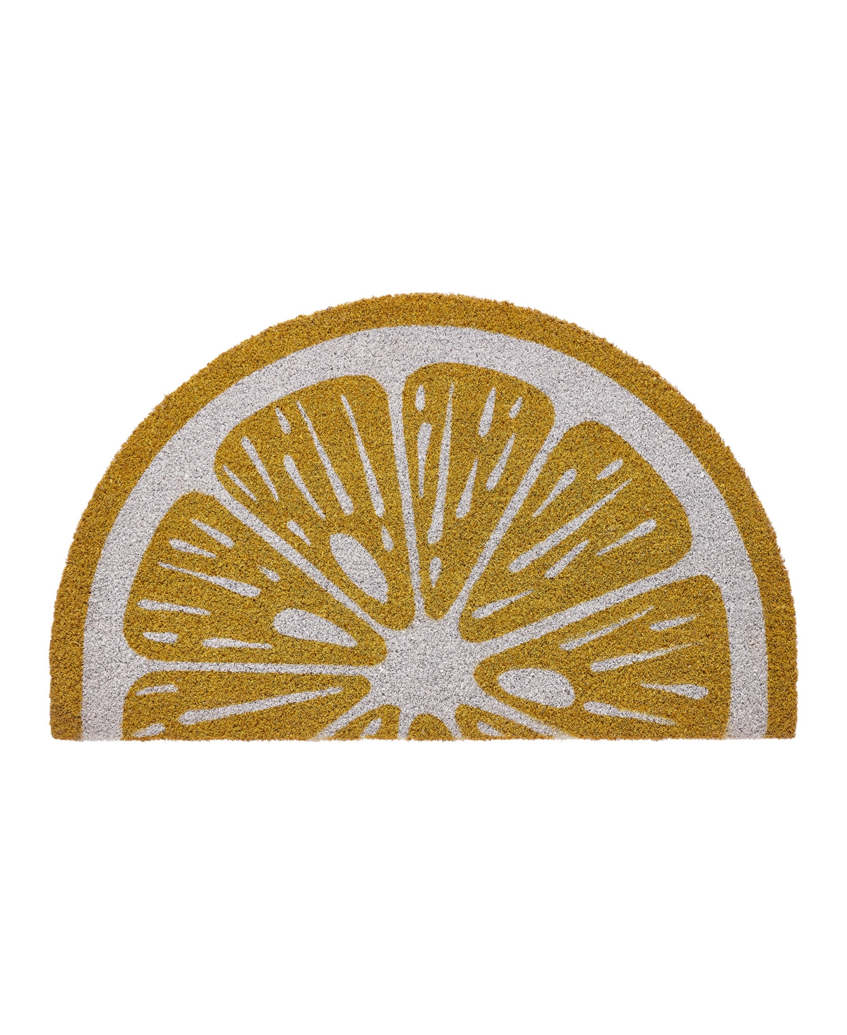 Click here for Vcny Home Lemon Half Circle Outdoor Coir Doormat... prices