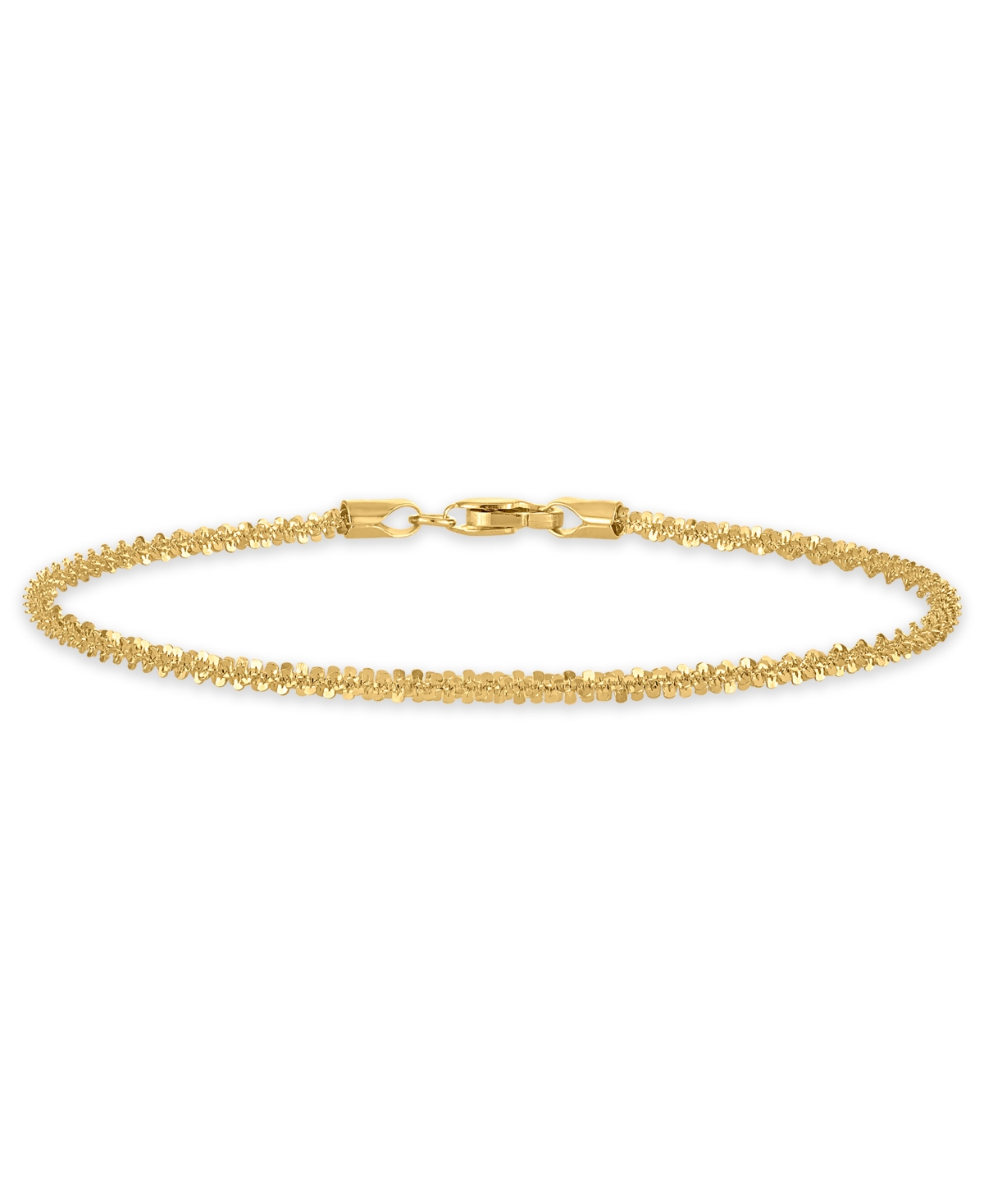 Click here for Macys Sparkle Chain 7.5 Bracelet in 10k Yellow Gol... prices