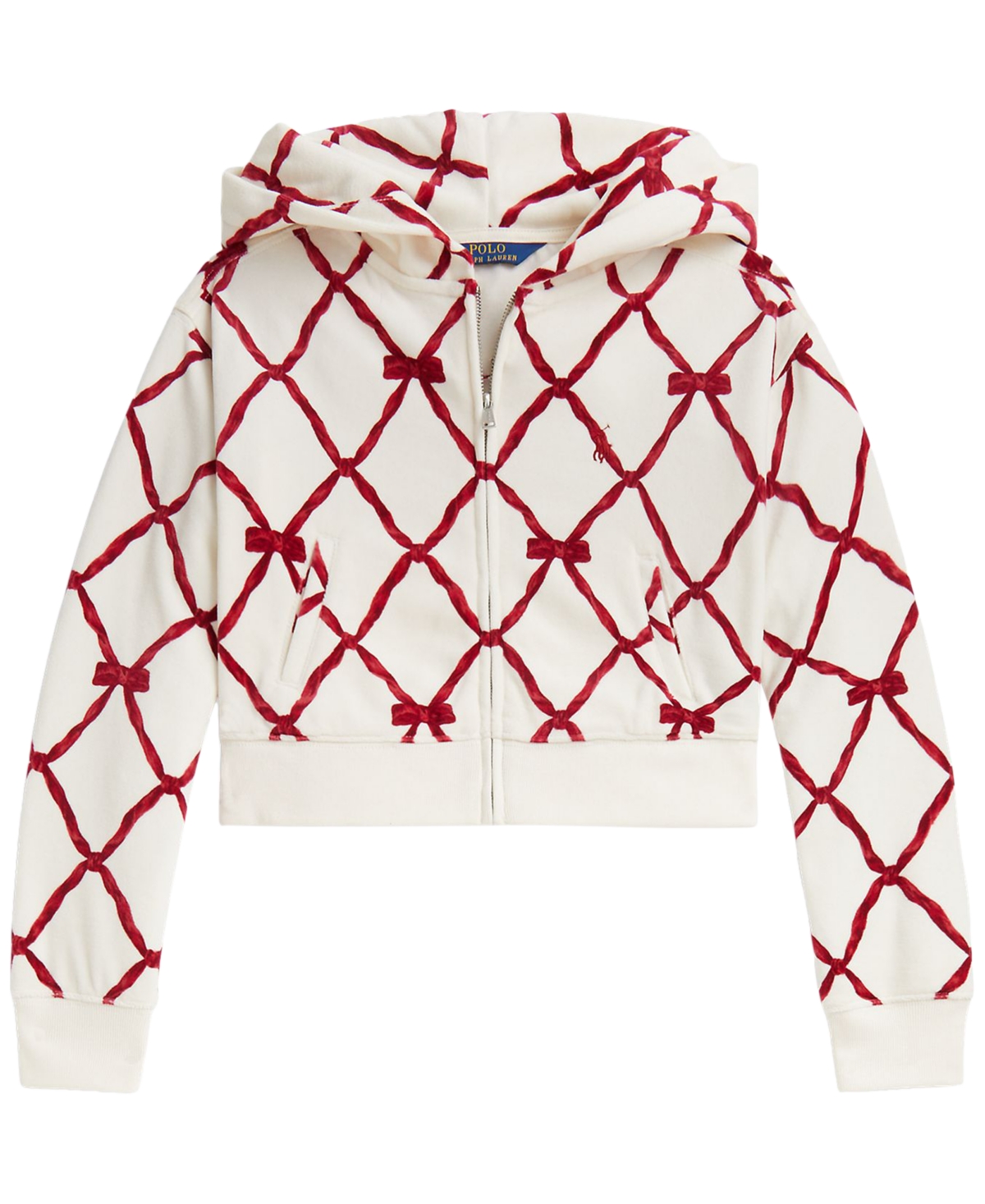 Click here for Polo Ralph Lauren Girls 7-16 Velour Boxy Full-Zip... prices