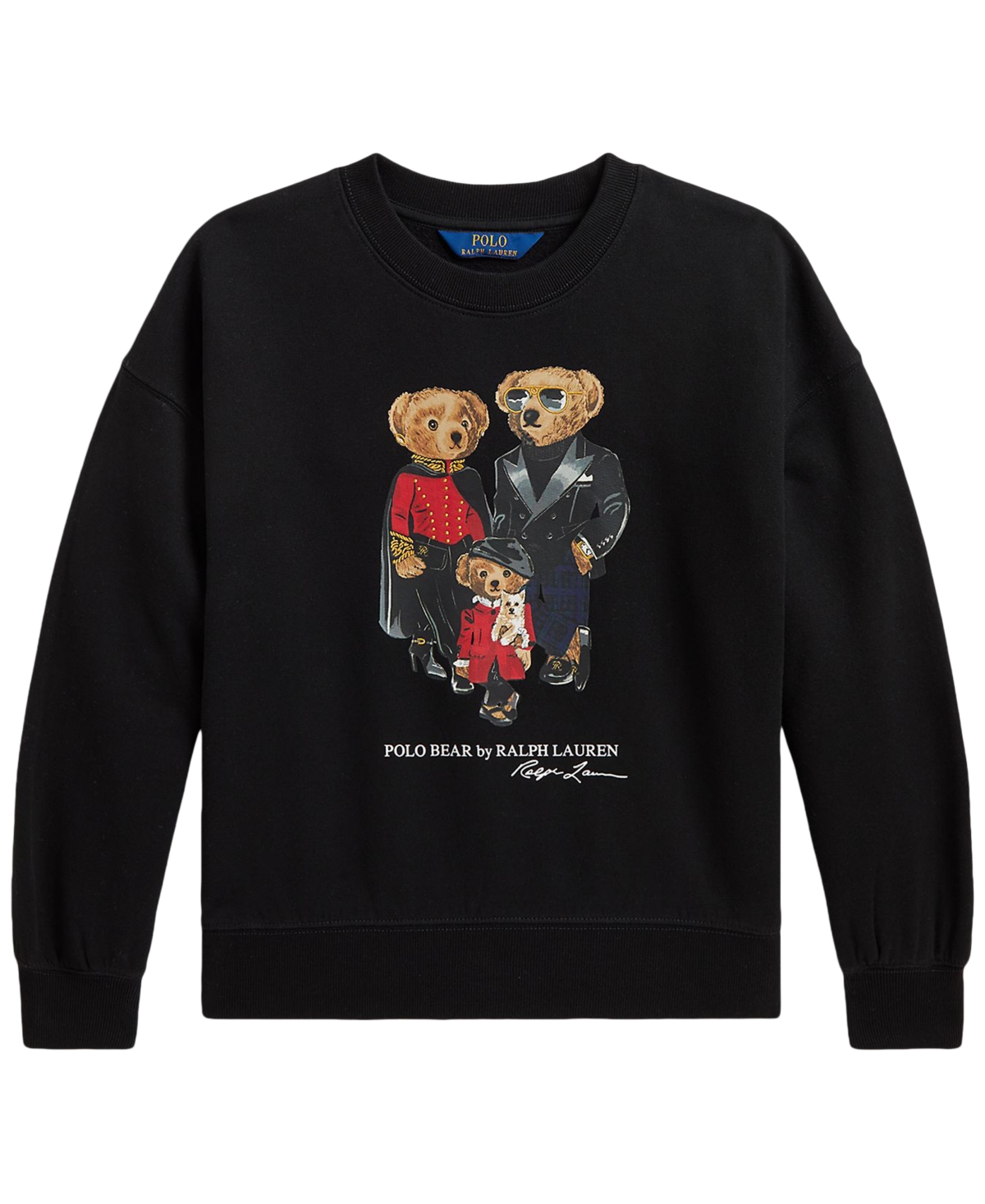 Click here for Polo Ralph Lauren Girls 7-16 Polo Bear Family Grap... prices