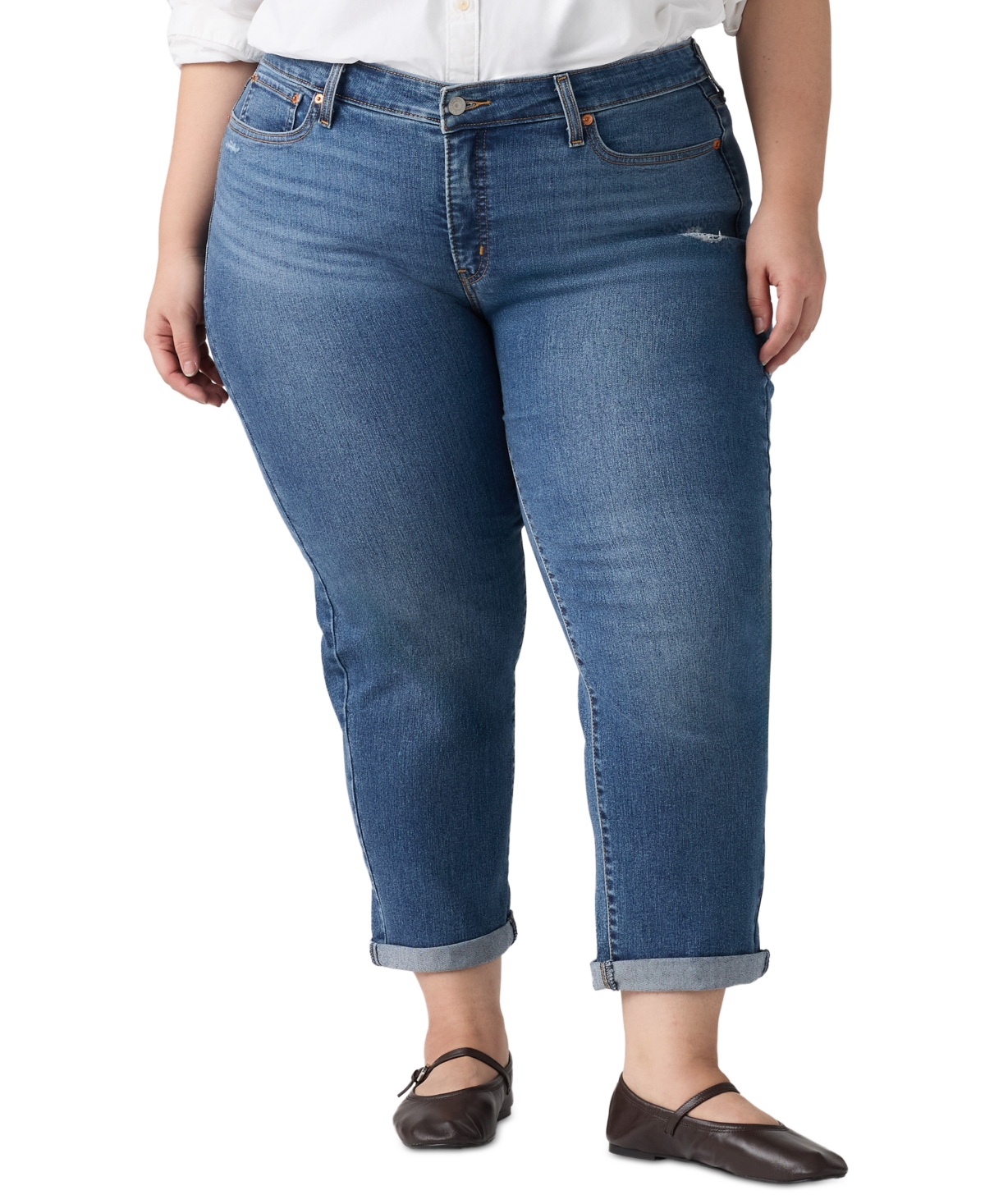 Click here for Levis Trendy Plus Size Boyfriend Jeans - So On prices