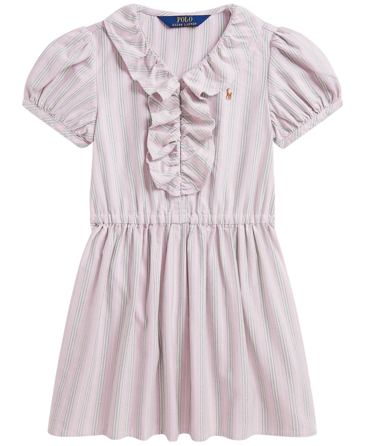 Click here for Polo Ralph Lauren Girls 2T-6X Ruffle-Trim Cotton O... prices