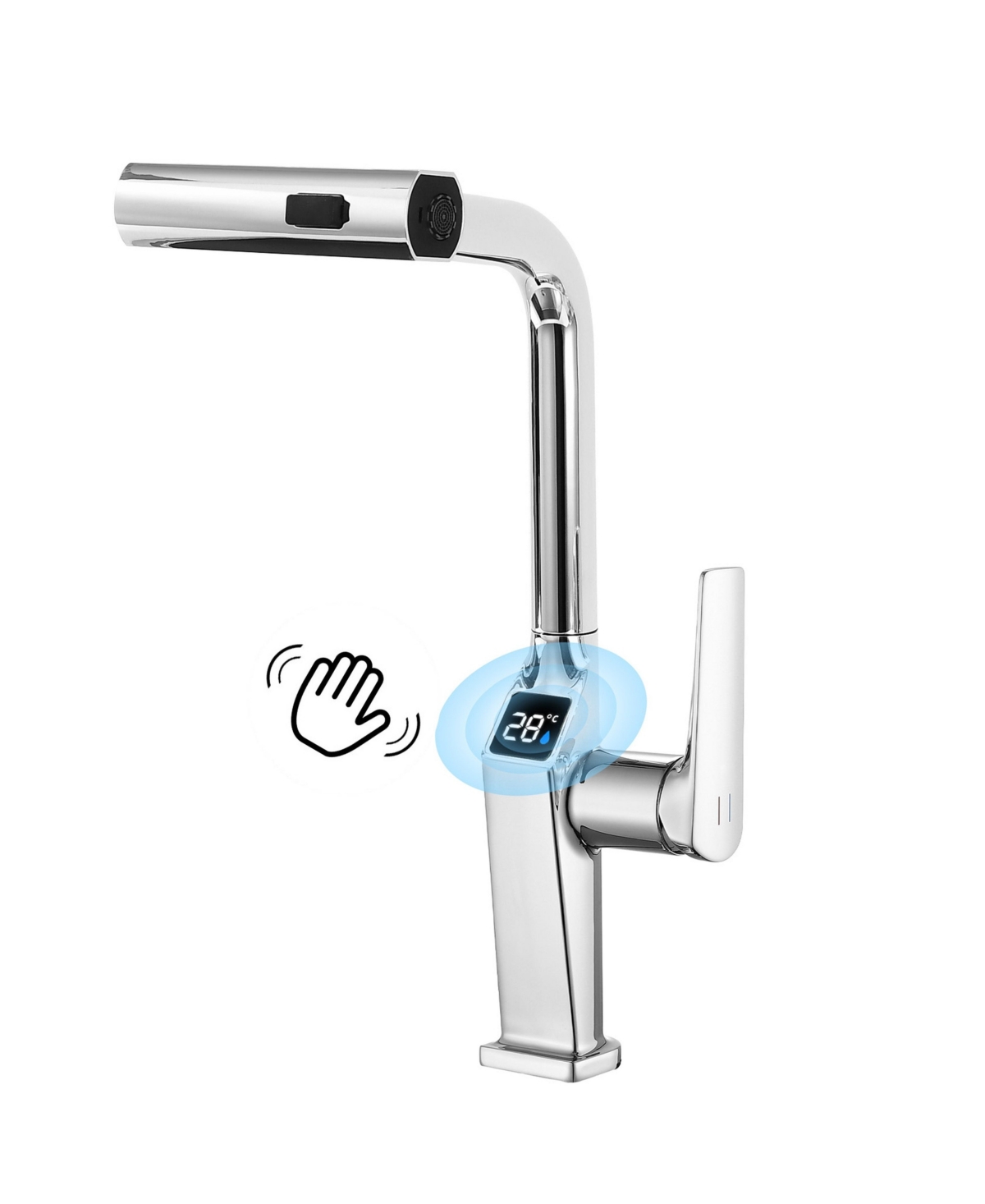 Click here for Thirtypeachy Touchless Pull-Out Kitchen Faucet wit... prices