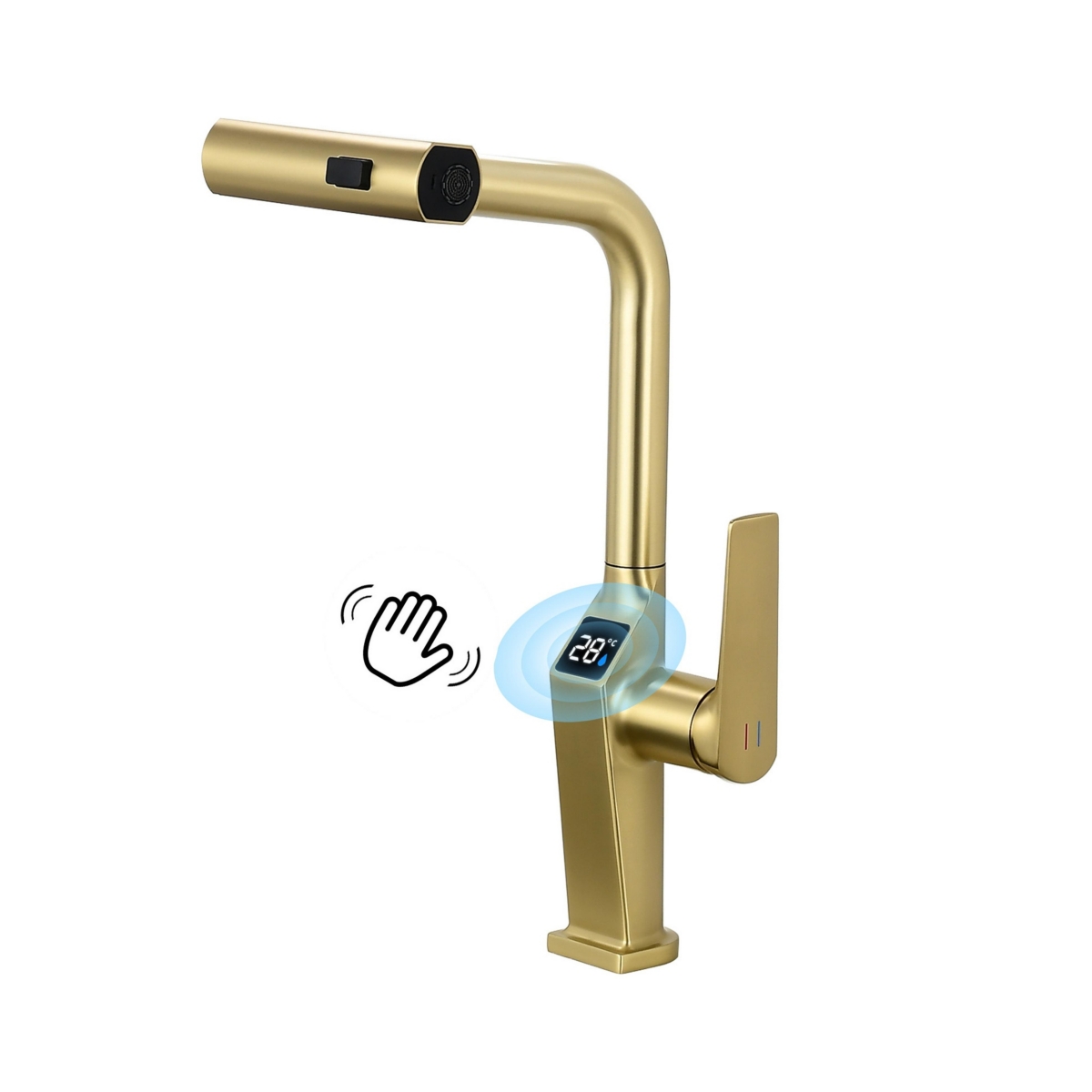 Click here for Thirtypeachy Touchless Pull-Out Kitchen Faucet wit... prices