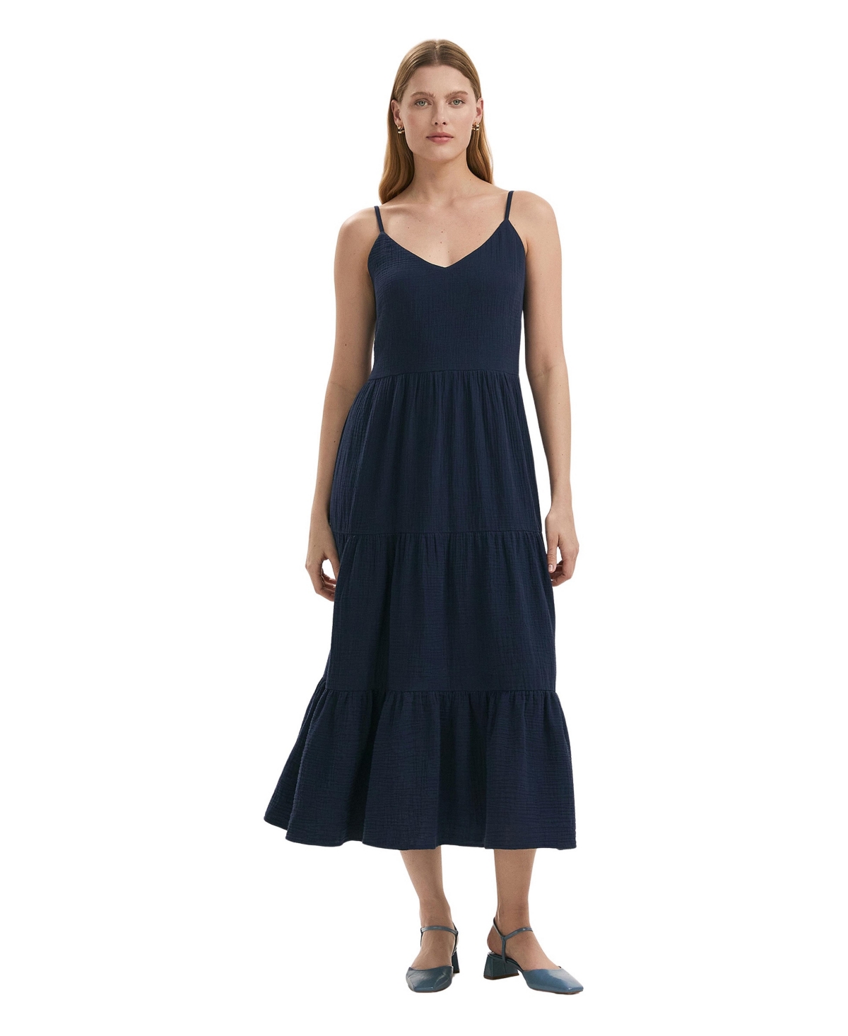Click here for Finery London Womens Emmie Cotton Strappy Midi Tie... prices