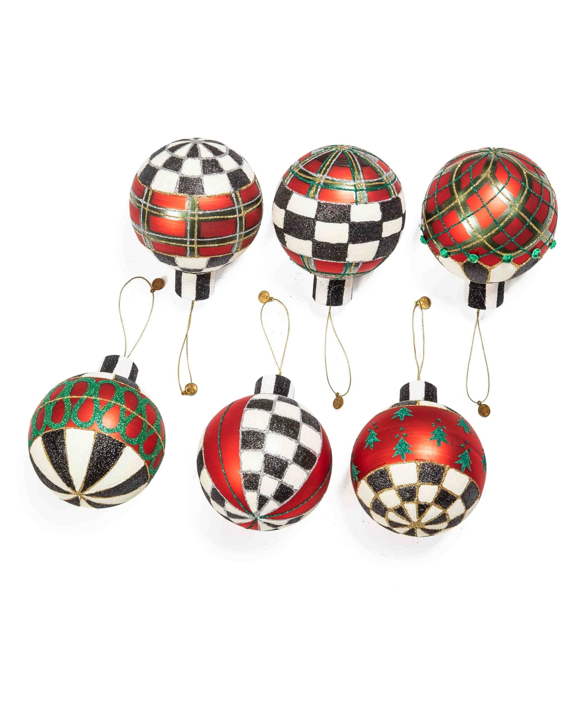 Click here for MacKenzie-Childs Tartan Glass Large Ball Ornaments... prices