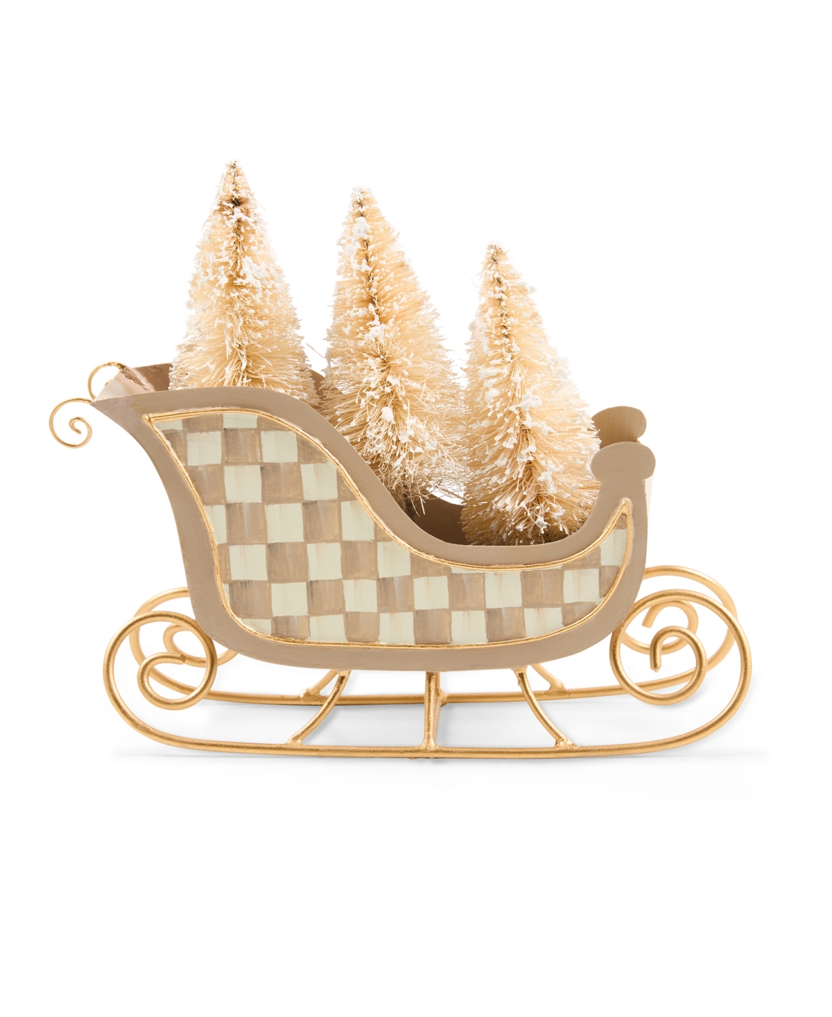 Click here for MacKenzie-Childs Natural Noel Tin Sleigh with Tree... prices